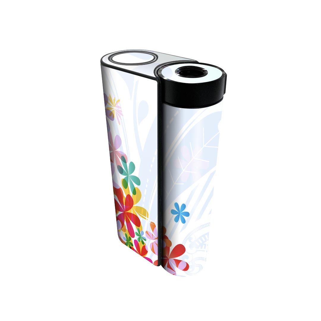 商品特徴・貼るだけでかんたん着せ替え、glo hyperx2 専用デザインスキンシール・高精細プリントで写真と遜色のない仕上がり！半光沢シートでしっとりツヤのある表現力・正面に加え、天面・底面シールがセットで一体感アップ！・ちょっとしたすり...