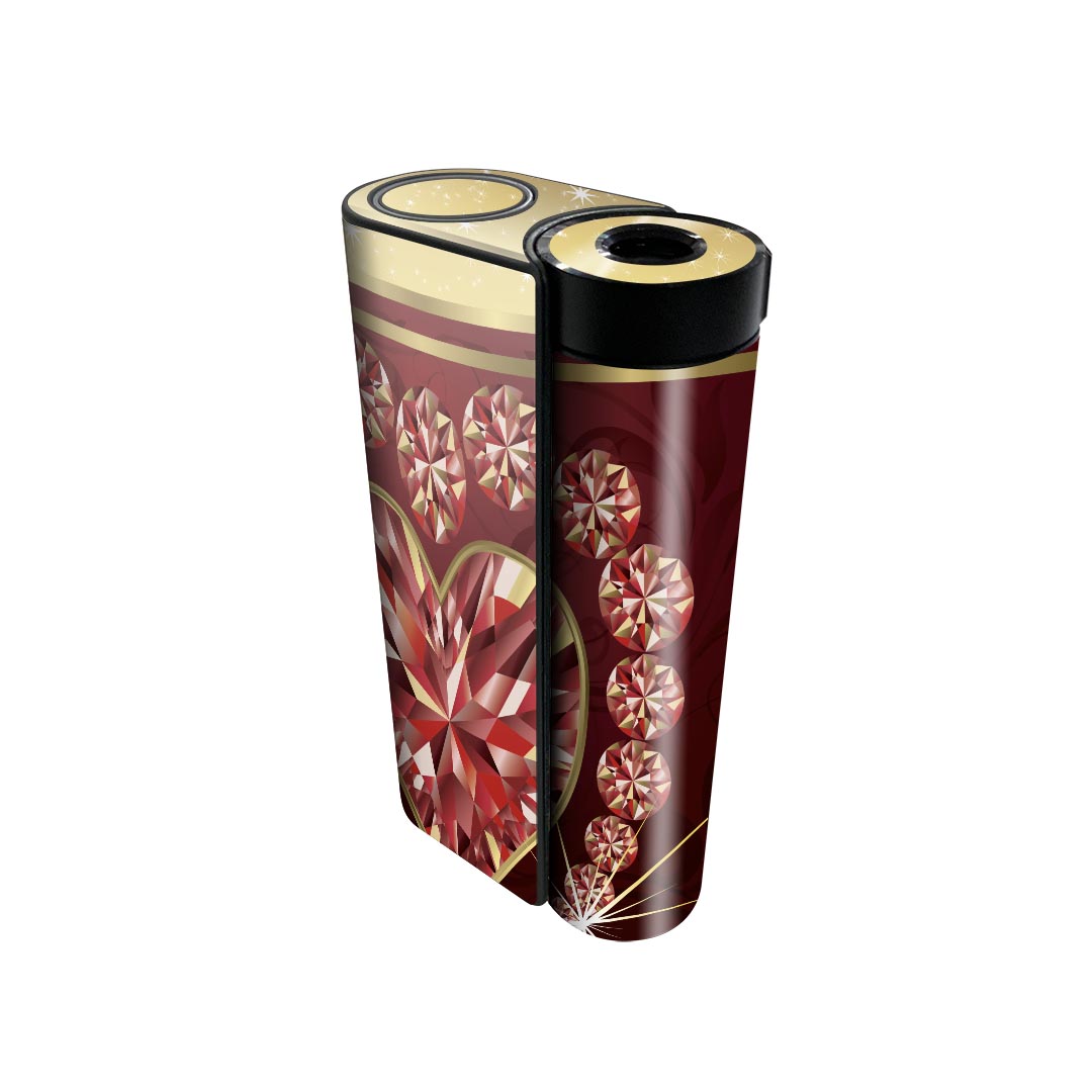 商品特徴・貼るだけでかんたん着せ替え、glo hyperx2 専用デザインスキンシール・高精細プリントで写真と遜色のない仕上がり！半光沢シートでしっとりツヤのある表現力・正面に加え、天面・底面シールがセットで一体感アップ！・ちょっとしたすり...