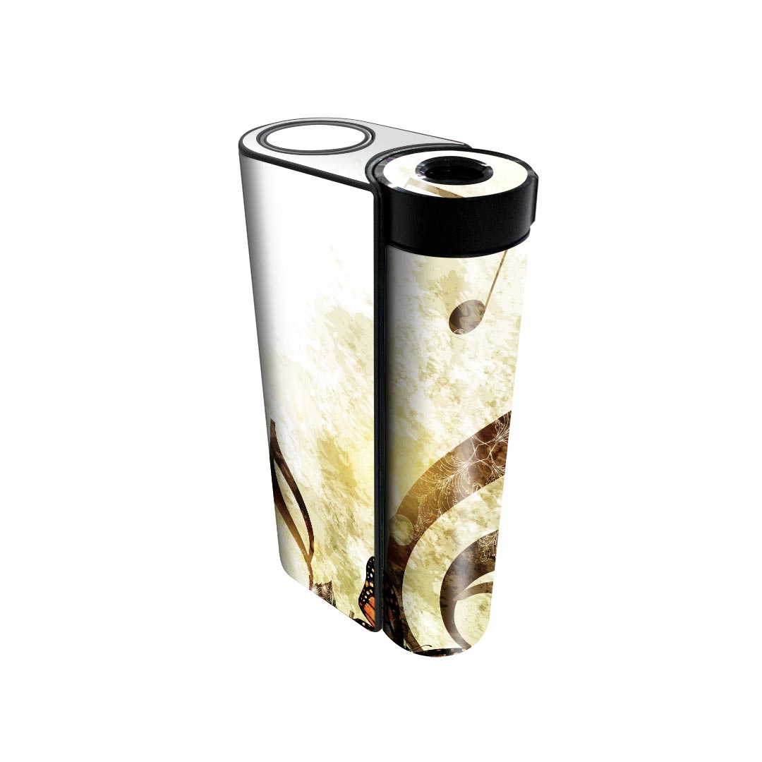 商品特徴・貼るだけでかんたん着せ替え、glo hyperx2 専用デザインスキンシール・高精細プリントで写真と遜色のない仕上がり！半光沢シートでしっとりツヤのある表現力・正面に加え、天面・底面シールがセットで一体感アップ！・ちょっとしたすり...