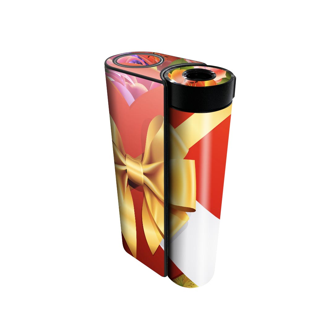 商品特徴・貼るだけでかんたん着せ替え、glo hyperx2 専用デザインスキンシール・高精細プリントで写真と遜色のない仕上がり！半光沢シートでしっとりツヤのある表現力・正面に加え、天面・底面シールがセットで一体感アップ！・ちょっとしたすり...