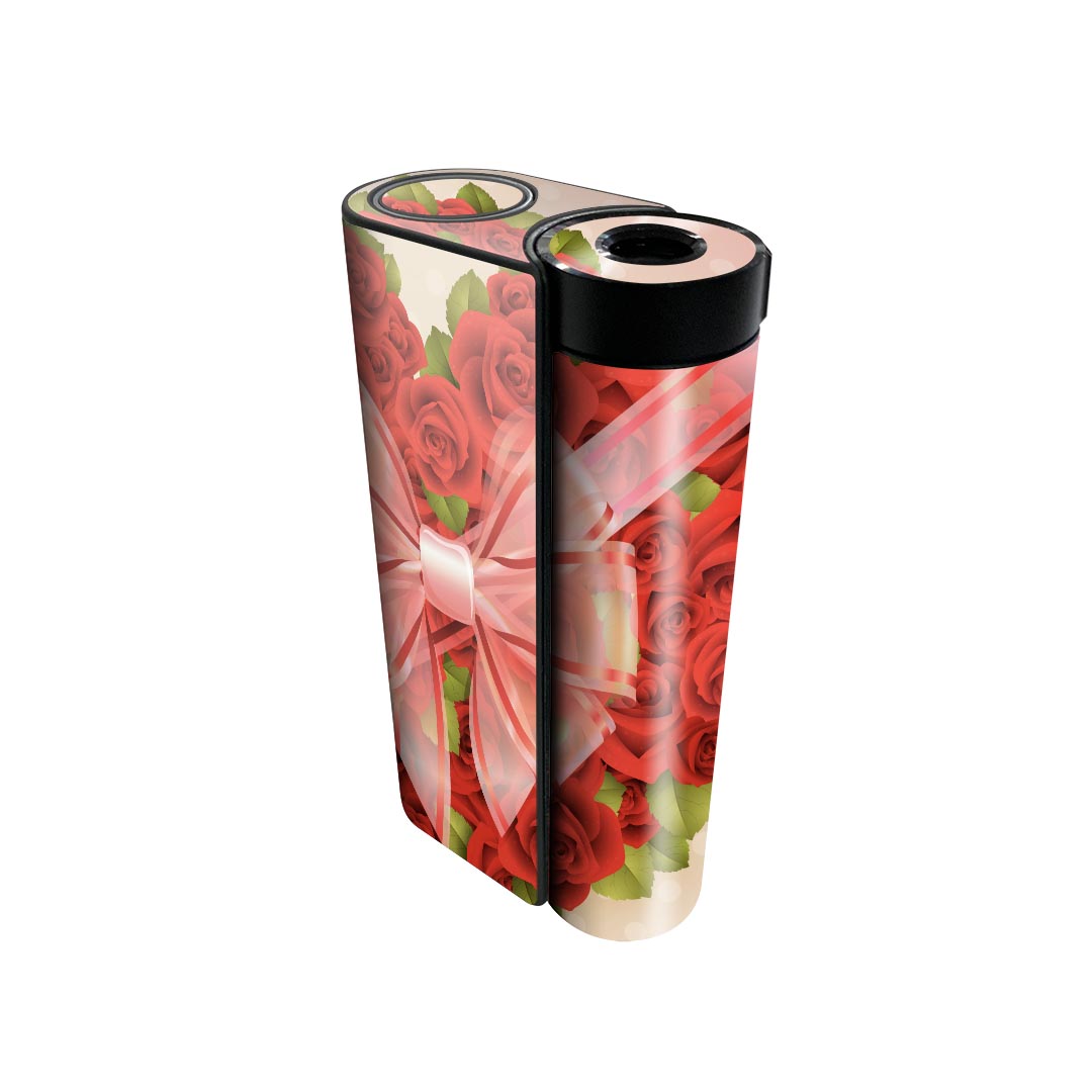 商品特徴・貼るだけでかんたん着せ替え、glo hyperx2 専用デザインスキンシール・高精細プリントで写真と遜色のない仕上がり！半光沢シートでしっとりツヤのある表現力・正面に加え、天面・底面シールがセットで一体感アップ！・ちょっとしたすり...