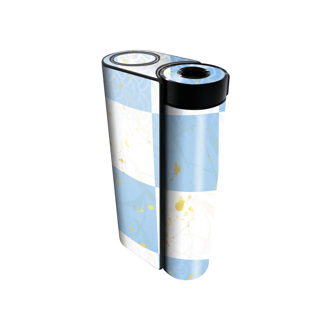 商品特徴・貼るだけでかんたん着せ替え、glo hyperx2 専用デザインスキンシール・高精細プリントで写真と遜色のない仕上がり！半光沢シートでしっとりツヤのある表現力・正面に加え、天面・底面シールがセットで一体感アップ！・ちょっとしたすり...