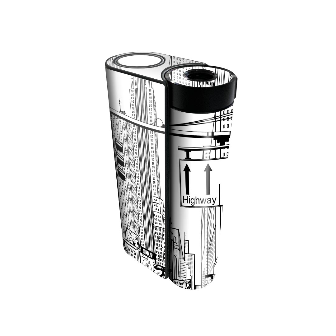 商品特徴・貼るだけでかんたん着せ替え、glo hyperx2 専用デザインスキンシール・高精細プリントで写真と遜色のない仕上がり！半光沢シートでしっとりツヤのある表現力・正面に加え、天面・底面シールがセットで一体感アップ！・ちょっとしたすり...