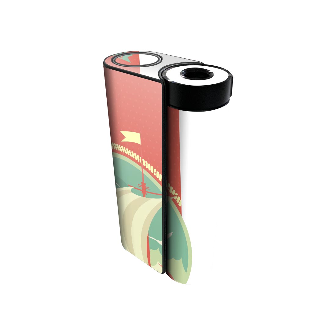 商品特徴・貼るだけでかんたん着せ替え、glo hyperx2 専用デザインスキンシール・高精細プリントで写真と遜色のない仕上がり！半光沢シートでしっとりツヤのある表現力・正面に加え、天面・底面シールがセットで一体感アップ！・ちょっとしたすり...