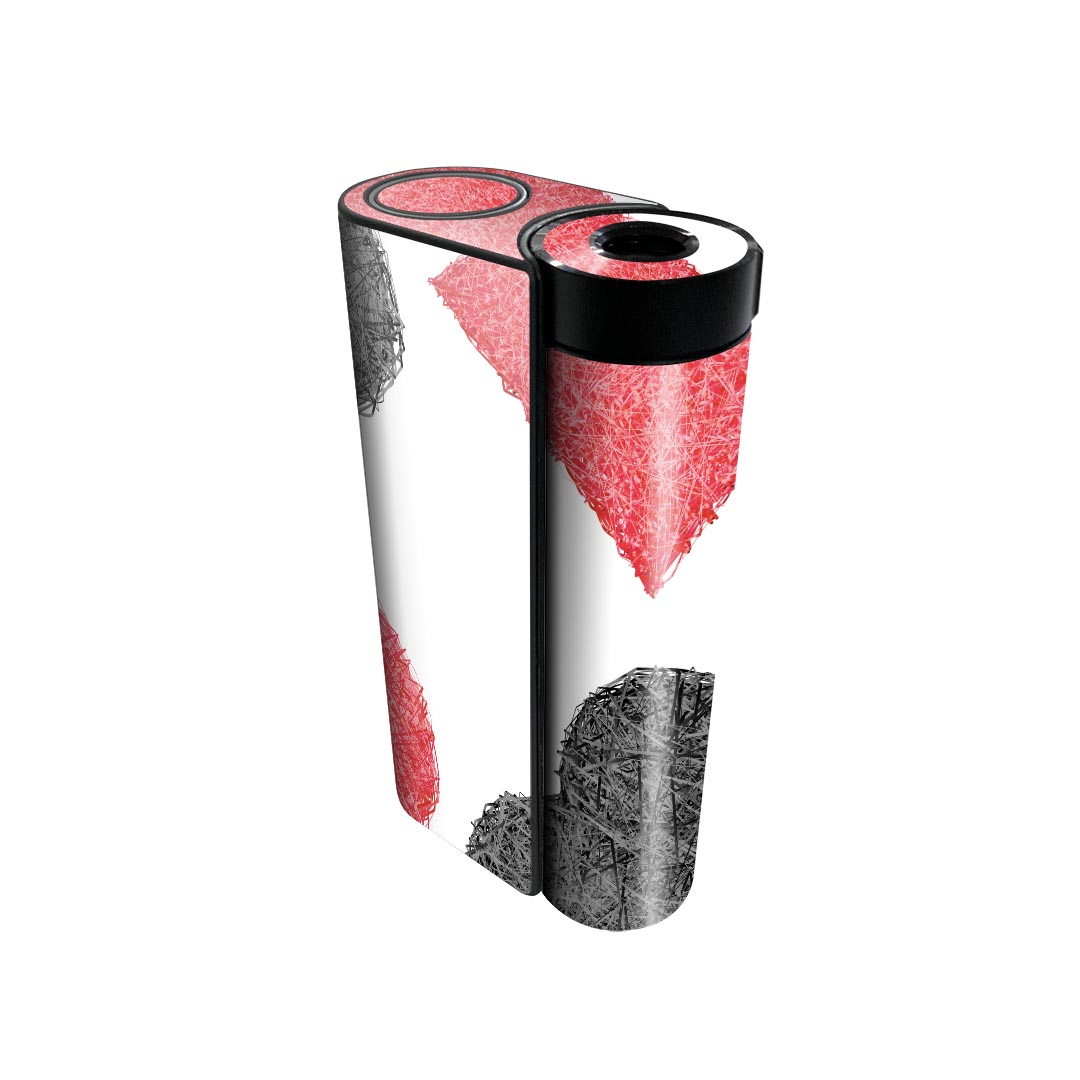 商品特徴・貼るだけでかんたん着せ替え、glo hyperx2 専用デザインスキンシール・高精細プリントで写真と遜色のない仕上がり！半光沢シートでしっとりツヤのある表現力・正面に加え、天面・底面シールがセットで一体感アップ！・ちょっとしたすり...