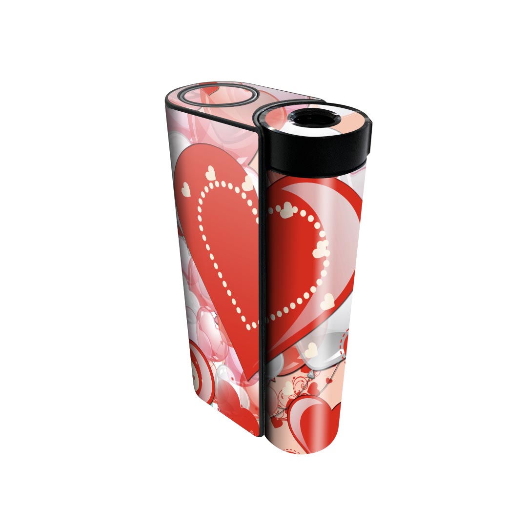 商品特徴・貼るだけでかんたん着せ替え、glo hyperx2 専用デザインスキンシール・高精細プリントで写真と遜色のない仕上がり！半光沢シートでしっとりツヤのある表現力・正面に加え、天面・底面シールがセットで一体感アップ！・ちょっとしたすり...