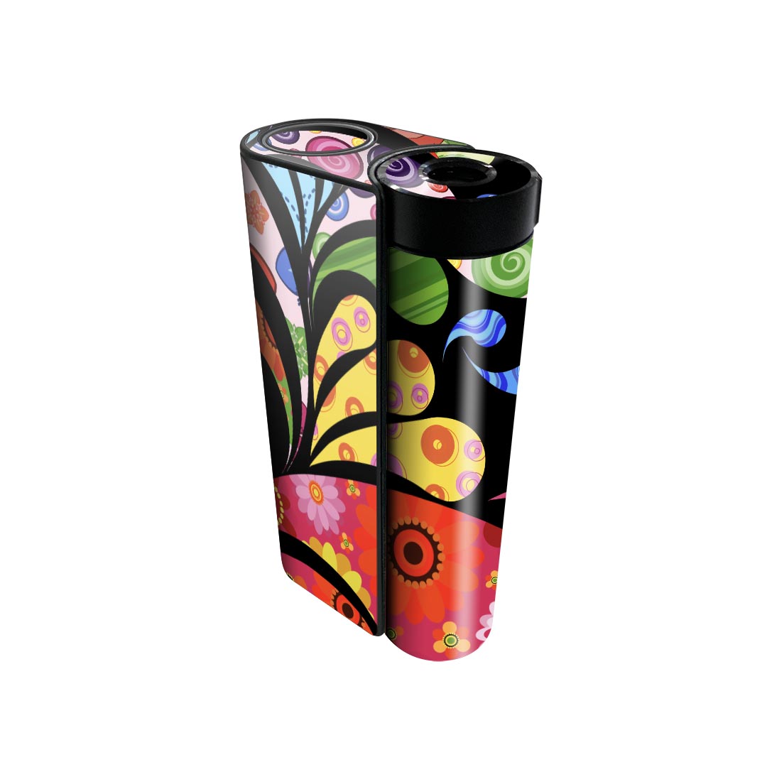 商品特徴・貼るだけでかんたん着せ替え、glo hyperx2 専用デザインスキンシール・高精細プリントで写真と遜色のない仕上がり！半光沢シートでしっとりツヤのある表現力・正面に加え、天面・底面シールがセットで一体感アップ！・ちょっとしたすり...