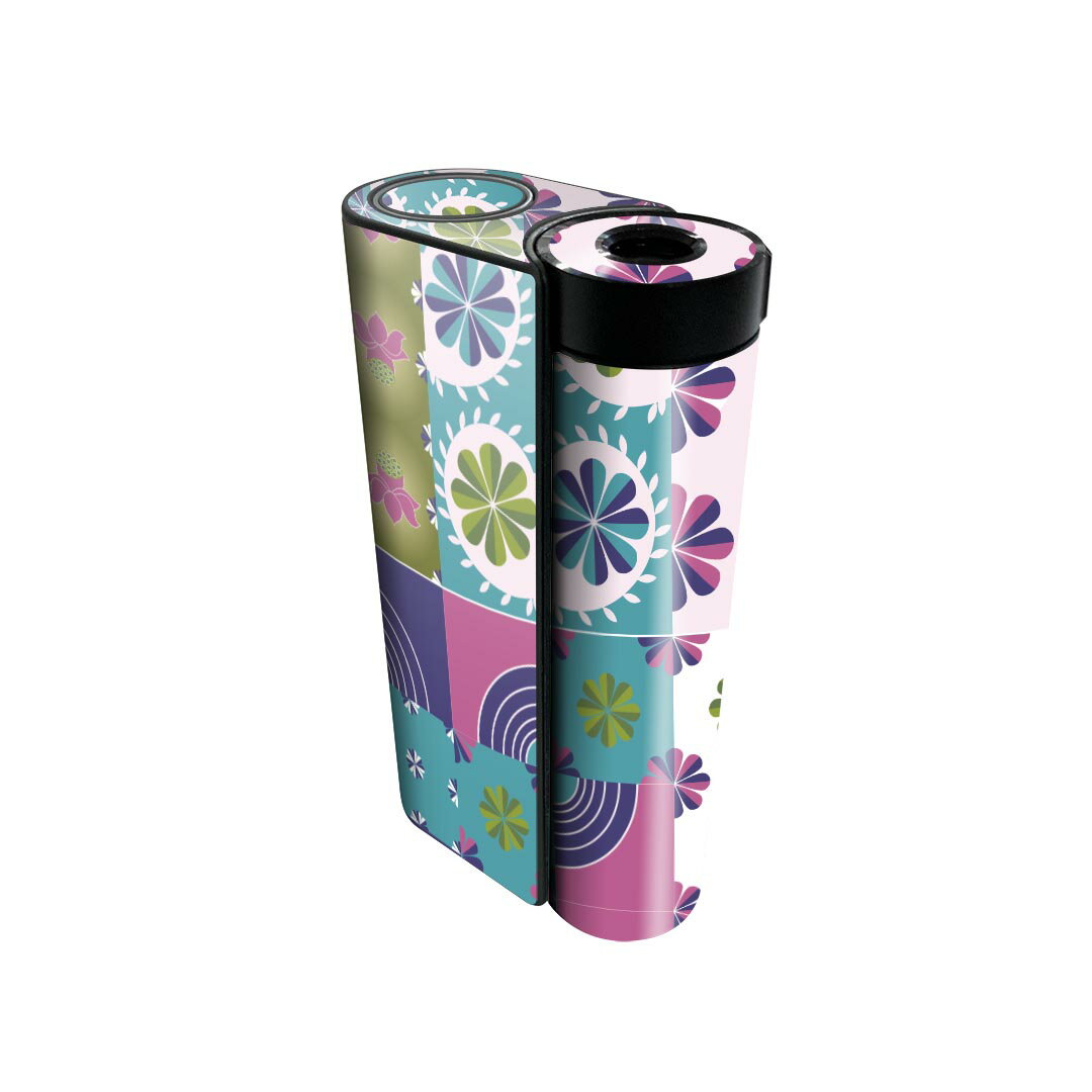 商品特徴・貼るだけでかんたん着せ替え、glo hyperx2 専用デザインスキンシール・高精細プリントで写真と遜色のない仕上がり！半光沢シートでしっとりツヤのある表現力・正面に加え、天面・底面シールがセットで一体感アップ！・ちょっとしたすり...