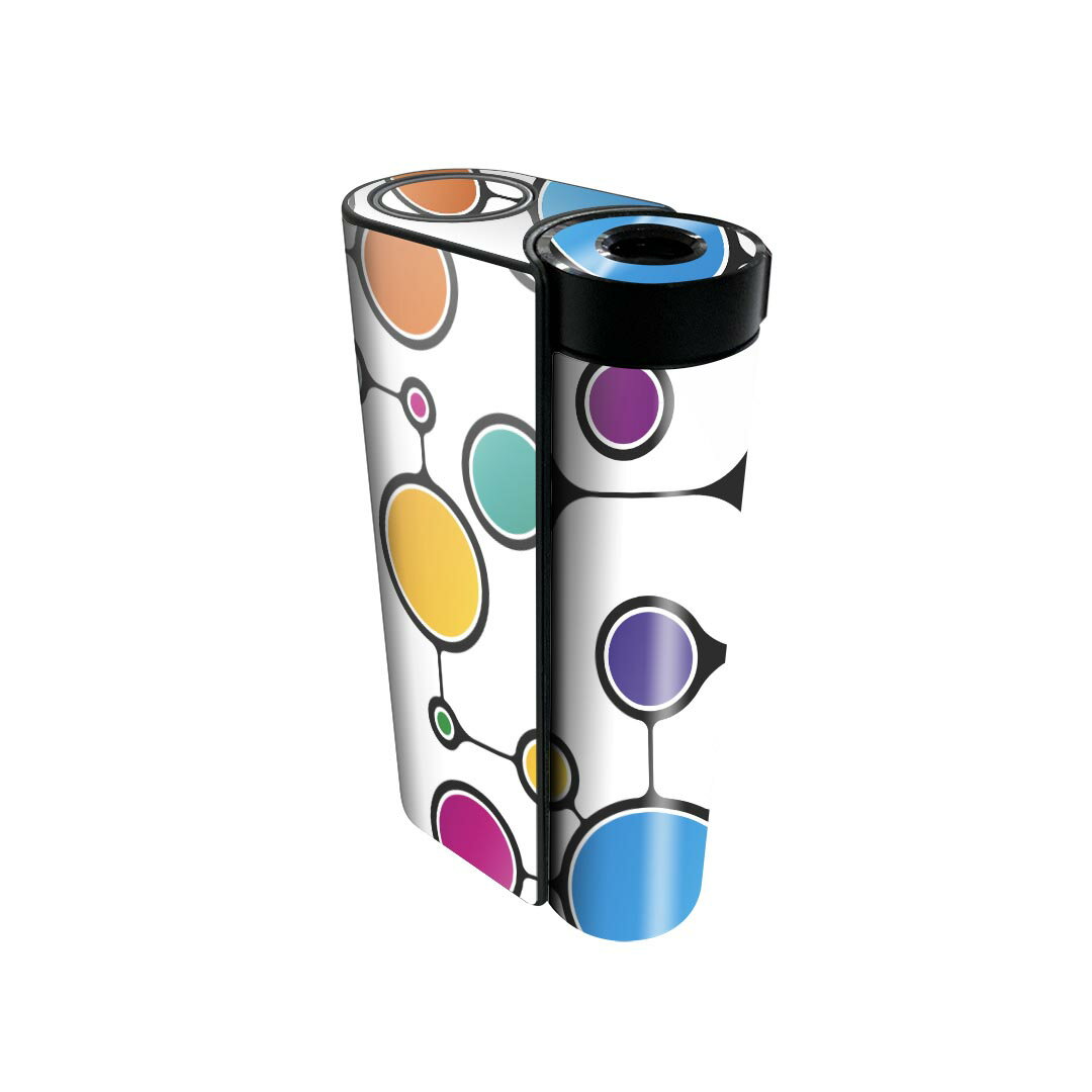 商品特徴・貼るだけでかんたん着せ替え、glo hyperx2 専用デザインスキンシール・高精細プリントで写真と遜色のない仕上がり！半光沢シートでしっとりツヤのある表現力・正面に加え、天面・底面シールがセットで一体感アップ！・ちょっとしたすり...