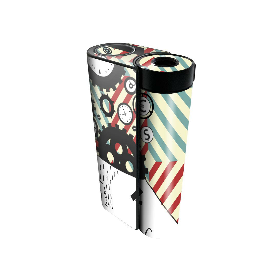 商品特徴・貼るだけでかんたん着せ替え、glo hyperx2 専用デザインスキンシール・高精細プリントで写真と遜色のない仕上がり！半光沢シートでしっとりツヤのある表現力・正面に加え、天面・底面シールがセットで一体感アップ！・ちょっとしたすり...