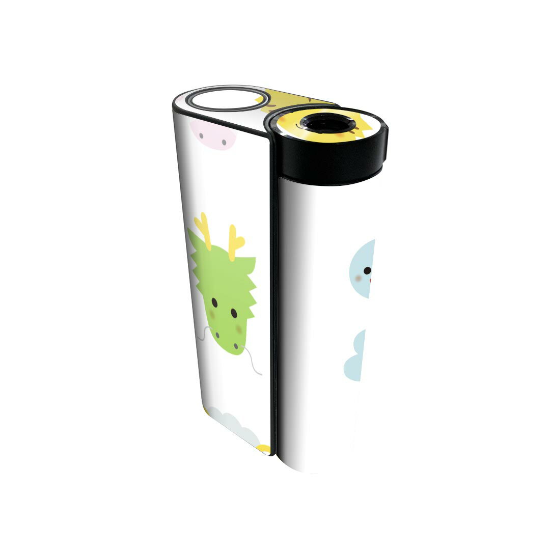 商品特徴・貼るだけでかんたん着せ替え、glo hyperx2 専用デザインスキンシール・高精細プリントで写真と遜色のない仕上がり！半光沢シートでしっとりツヤのある表現力・正面に加え、天面・底面シールがセットで一体感アップ！・ちょっとしたすり...