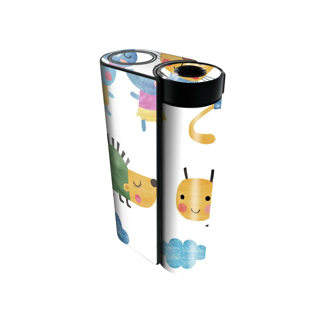 商品特徴・貼るだけでかんたん着せ替え、glo hyperx2 専用デザインスキンシール・高精細プリントで写真と遜色のない仕上がり！半光沢シートでしっとりツヤのある表現力・正面に加え、天面・底面シールがセットで一体感アップ！・ちょっとしたすり...