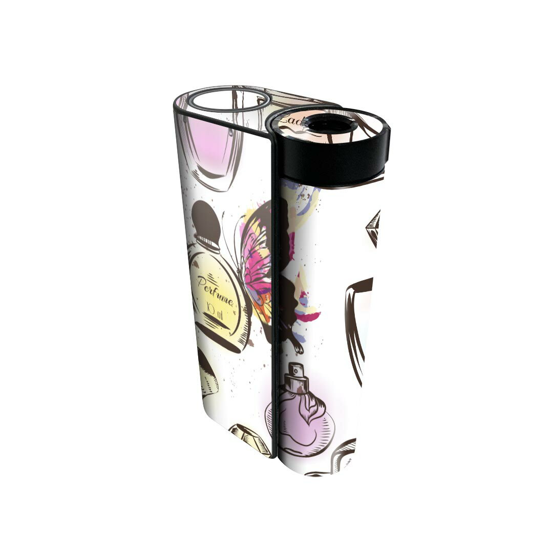 商品特徴・貼るだけでかんたん着せ替え、glo hyperx2 専用デザインスキンシール・高精細プリントで写真と遜色のない仕上がり！半光沢シートでしっとりツヤのある表現力・正面に加え、天面・底面シールがセットで一体感アップ！・ちょっとしたすり...