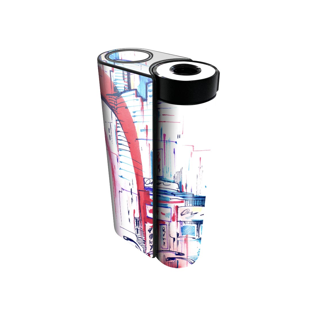 商品特徴・貼るだけでかんたん着せ替え、glo hyperx2 専用デザインスキンシール・高精細プリントで写真と遜色のない仕上がり！半光沢シートでしっとりツヤのある表現力・正面に加え、天面・底面シールがセットで一体感アップ！・ちょっとしたすり...