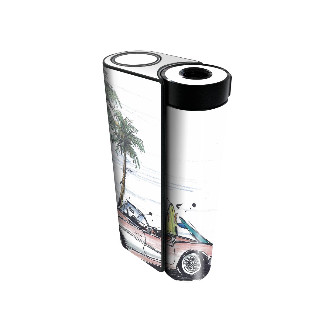 商品特徴・貼るだけでかんたん着せ替え、glo hyperx2 専用デザインスキンシール・高精細プリントで写真と遜色のない仕上がり！半光沢シートでしっとりツヤのある表現力・正面に加え、天面・底面シールがセットで一体感アップ！・ちょっとしたすり...