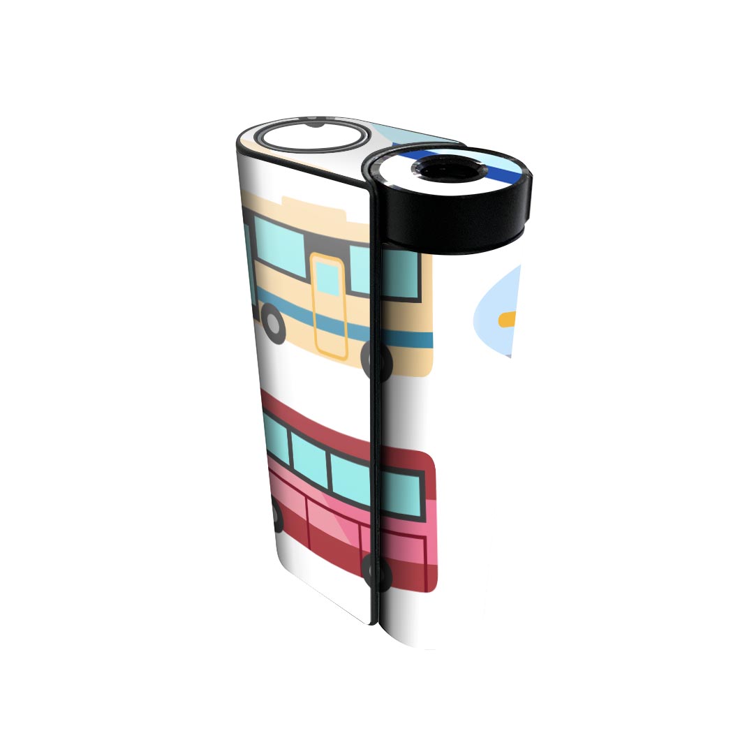 商品特徴・貼るだけでかんたん着せ替え、glo hyperx2 専用デザインスキンシール・高精細プリントで写真と遜色のない仕上がり！半光沢シートでしっとりツヤのある表現力・正面に加え、天面・底面シールがセットで一体感アップ！・ちょっとしたすり...