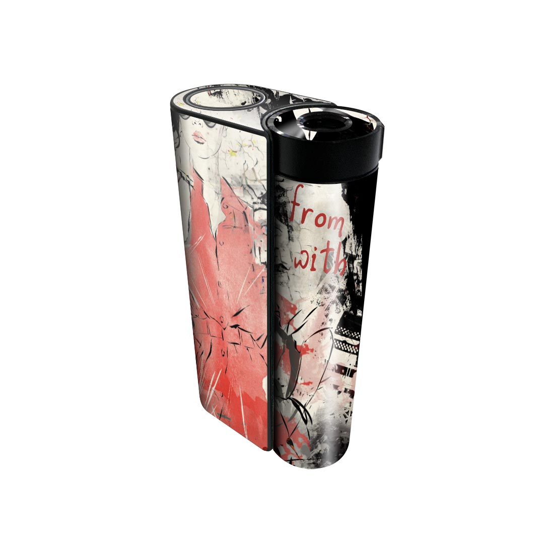 商品特徴・貼るだけでかんたん着せ替え、glo hyperx2 専用デザインスキンシール・高精細プリントで写真と遜色のない仕上がり！半光沢シートでしっとりツヤのある表現力・正面に加え、天面・底面シールがセットで一体感アップ！・ちょっとしたすり...