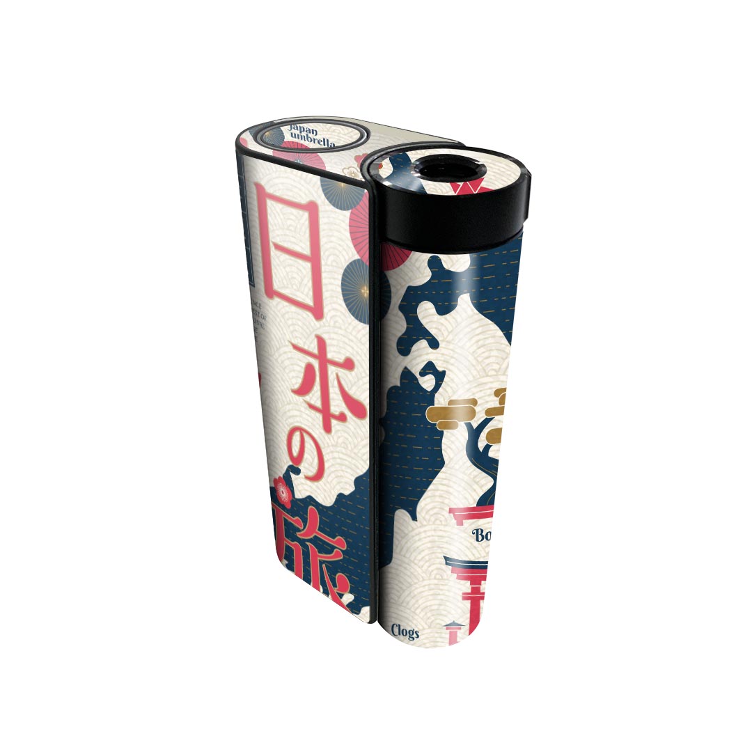 商品特徴・貼るだけでかんたん着せ替え、glo hyperx2 専用デザインスキンシール・高精細プリントで写真と遜色のない仕上がり！半光沢シートでしっとりツヤのある表現力・正面に加え、天面・底面シールがセットで一体感アップ！・ちょっとしたすり...