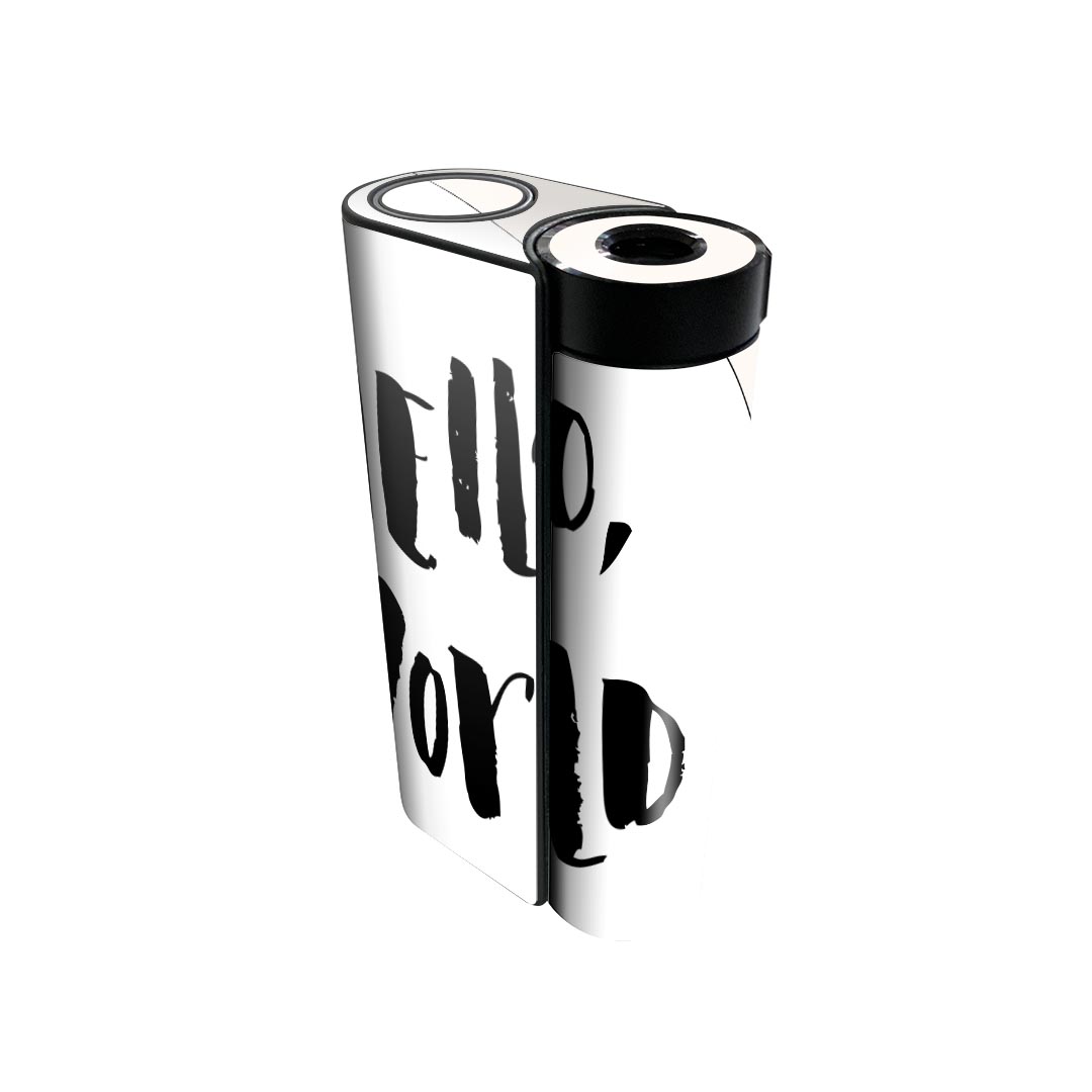 商品特徴・貼るだけでかんたん着せ替え、glo hyperx2 専用デザインスキンシール・高精細プリントで写真と遜色のない仕上がり！半光沢シートでしっとりツヤのある表現力・正面に加え、天面・底面シールがセットで一体感アップ！・ちょっとしたすり...