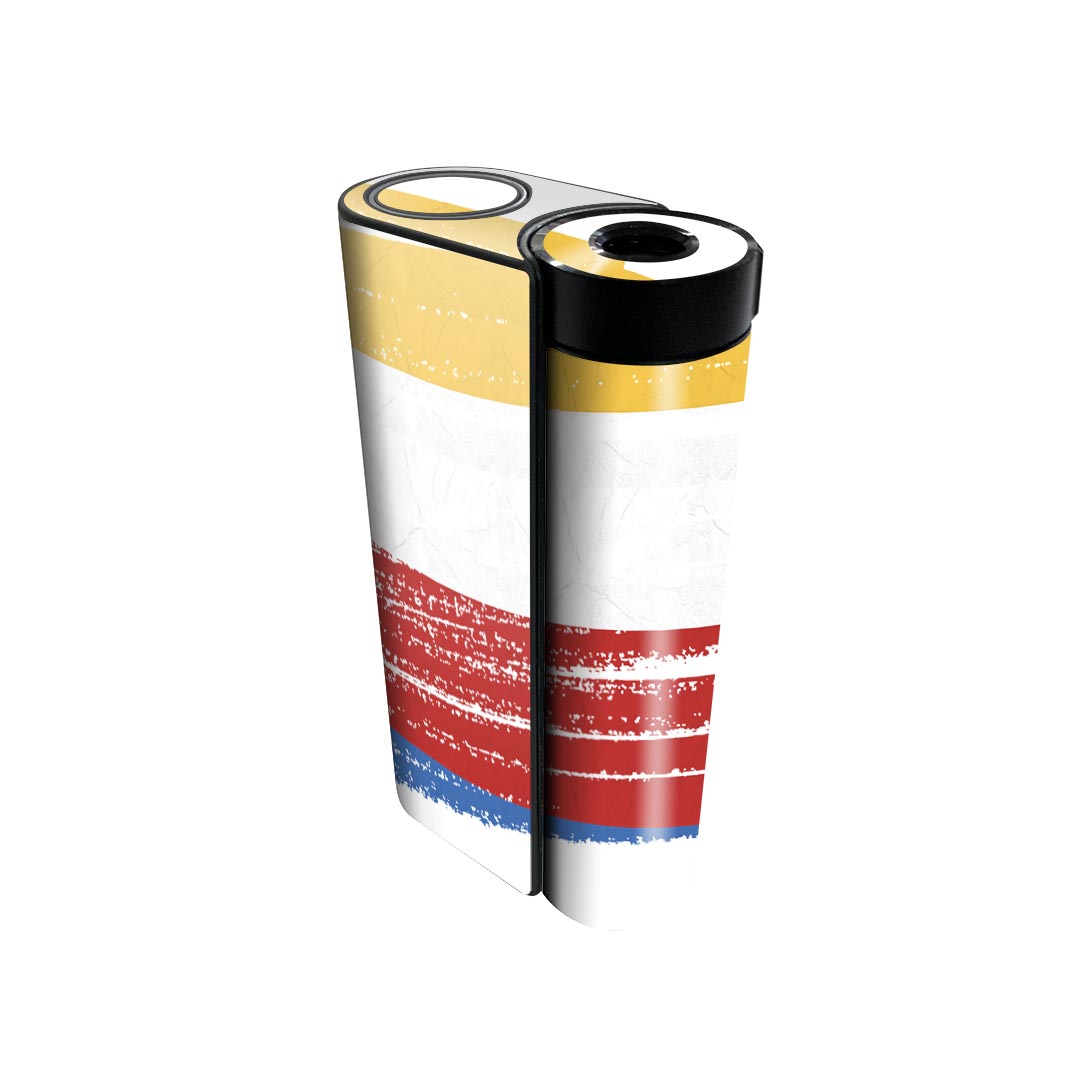 商品特徴・貼るだけでかんたん着せ替え、glo hyperx2 専用デザインスキンシール・高精細プリントで写真と遜色のない仕上がり！半光沢シートでしっとりツヤのある表現力・正面に加え、天面・底面シールがセットで一体感アップ！・ちょっとしたすり...