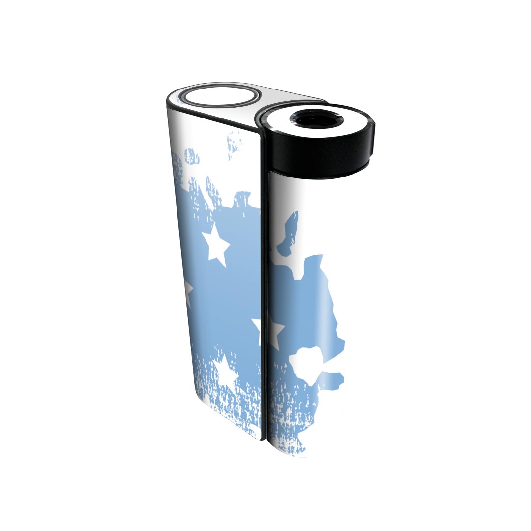 商品特徴・貼るだけでかんたん着せ替え、glo hyperx2 専用デザインスキンシール・高精細プリントで写真と遜色のない仕上がり！半光沢シートでしっとりツヤのある表現力・正面に加え、天面・底面シールがセットで一体感アップ！・ちょっとしたすり...