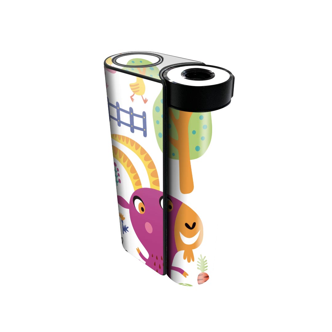 商品特徴・貼るだけでかんたん着せ替え、glo hyperx2 専用デザインスキンシール・高精細プリントで写真と遜色のない仕上がり！半光沢シートでしっとりツヤのある表現力・正面に加え、天面・底面シールがセットで一体感アップ！・ちょっとしたすり...