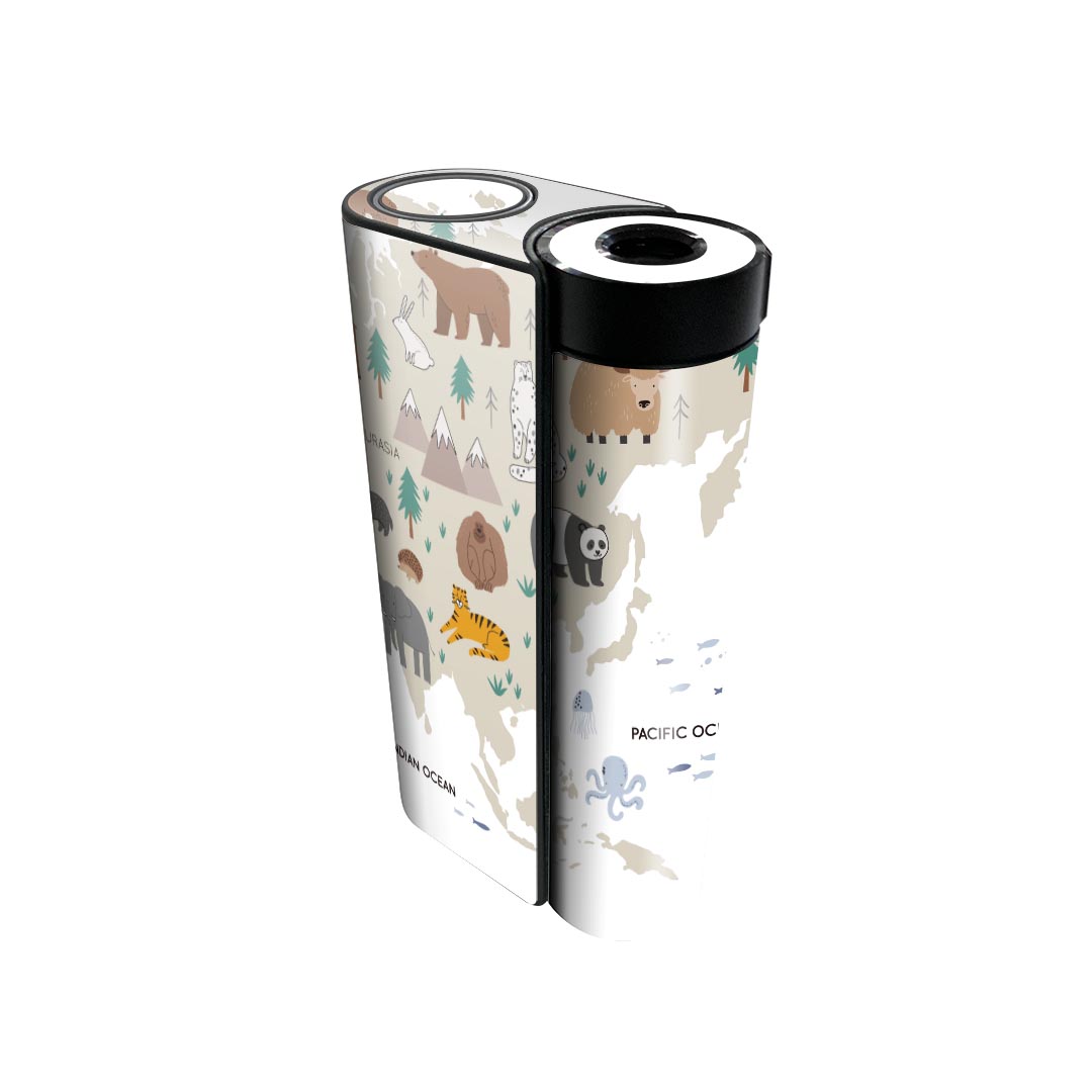 商品特徴・貼るだけでかんたん着せ替え、glo hyperx2 専用デザインスキンシール・高精細プリントで写真と遜色のない仕上がり！半光沢シートでしっとりツヤのある表現力・正面に加え、天面・底面シールがセットで一体感アップ！・ちょっとしたすり...