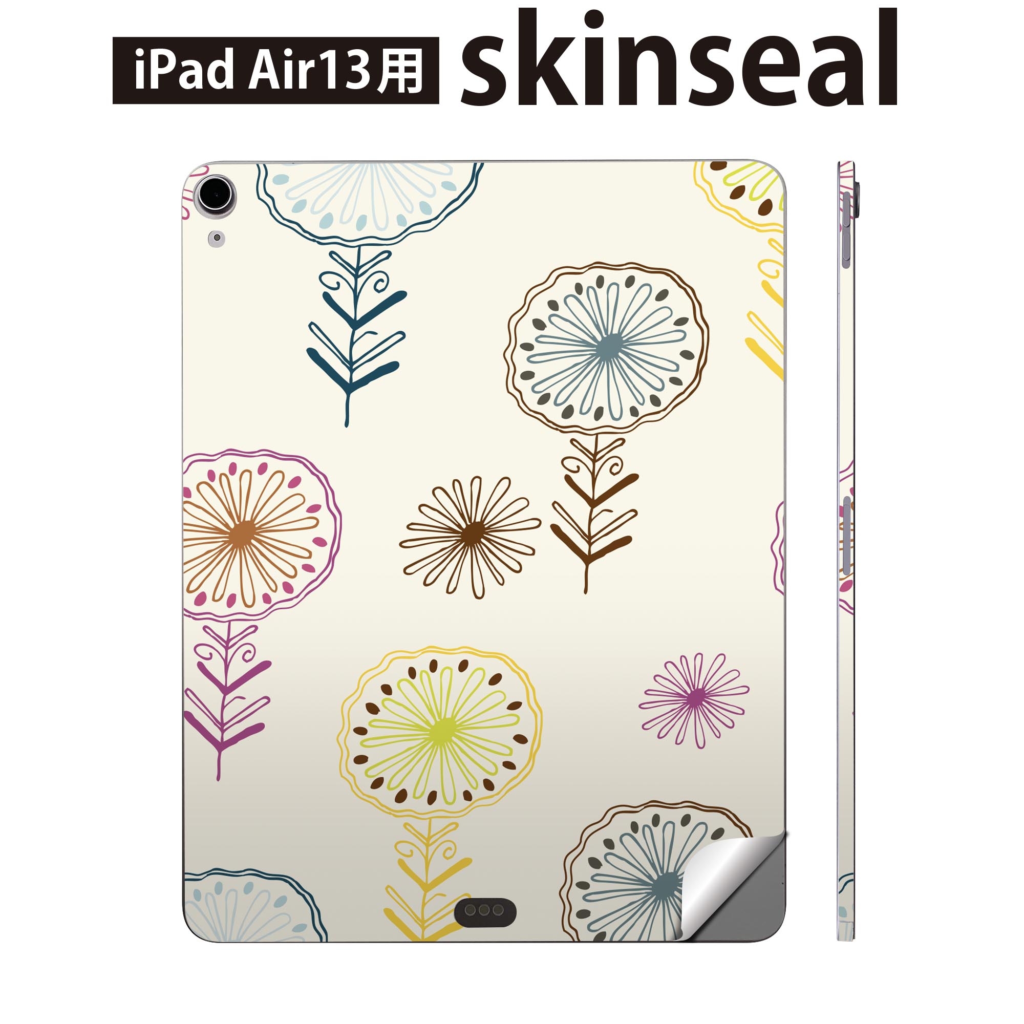 商品特徴・貼るだけでおしゃれに簡単着せ替え、iPadair 13 全面デザインスキンシール！・高精細プリントで写真と遜色がない仕上がり！・ちょっとしたすり傷から端末を保護！・「裸で持つ派」の人にはもちろん、お手持ちのクリアケース付けてもOK...