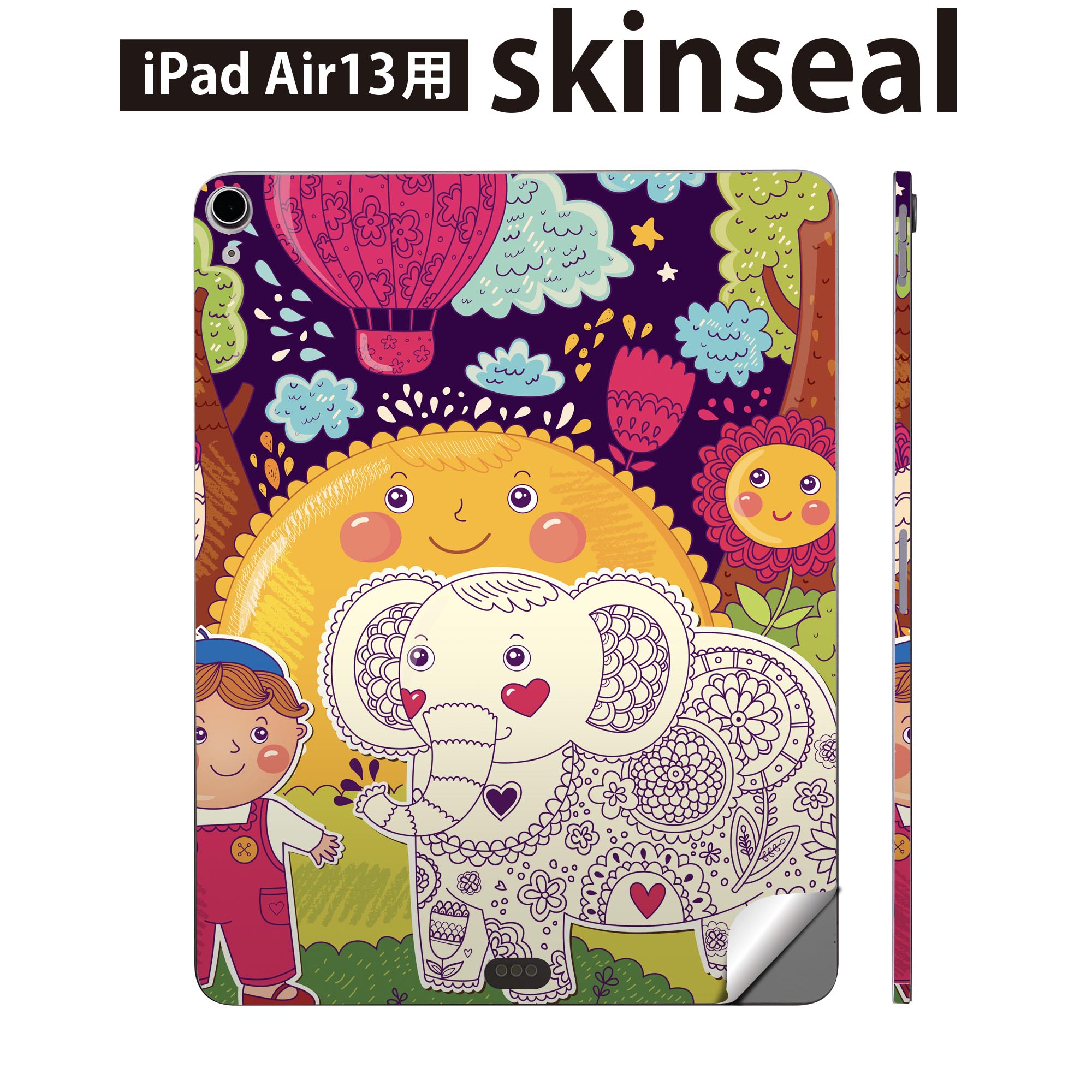 商品特徴・貼るだけでおしゃれに簡単着せ替え、iPadair 13 全面デザインスキンシール！・高精細プリントで写真と遜色がない仕上がり！・ちょっとしたすり傷から端末を保護！・「裸で持つ派」の人にはもちろん、お手持ちのクリアケース付けてもOK...