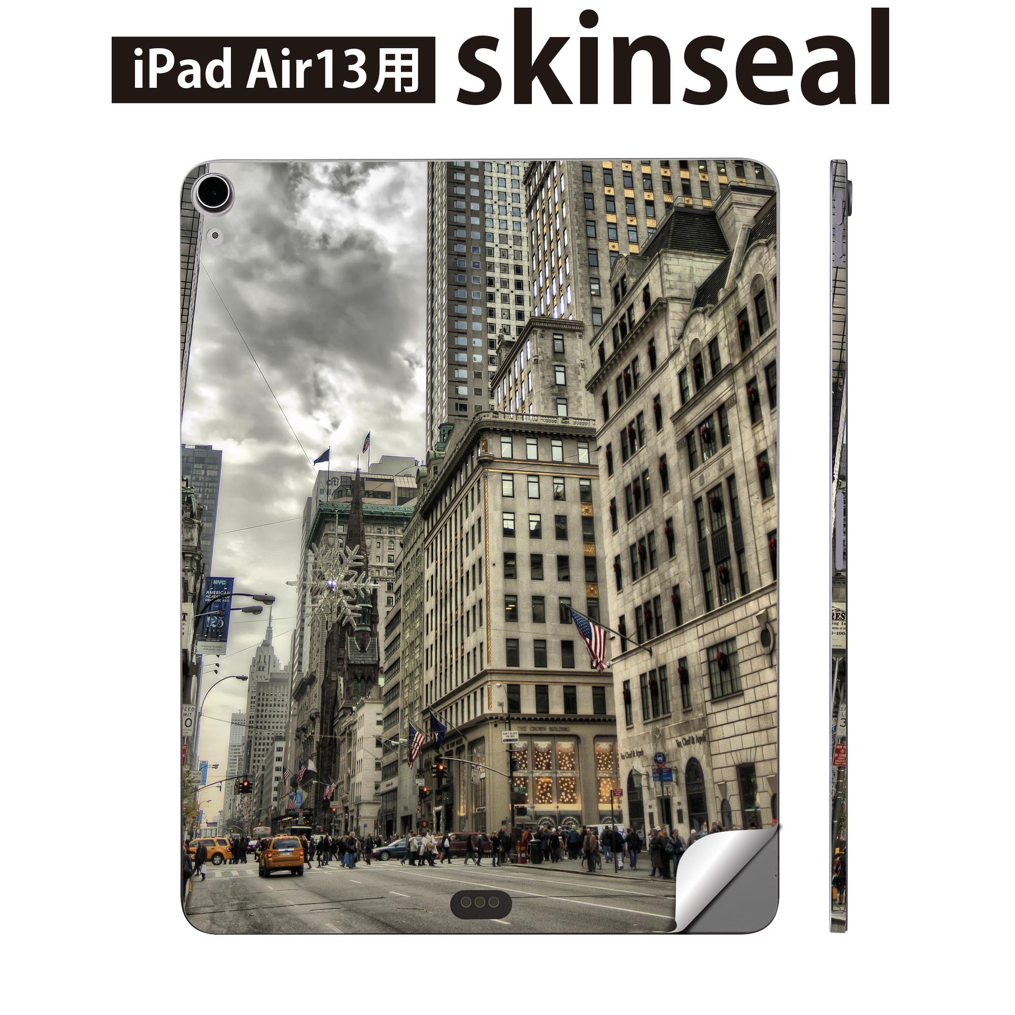 商品特徴・貼るだけでおしゃれに簡単着せ替え、iPadair 13 全面デザインスキンシール！・高精細プリントで写真と遜色がない仕上がり！・ちょっとしたすり傷から端末を保護！・「裸で持つ派」の人にはもちろん、お手持ちのクリアケース付けてもOK...