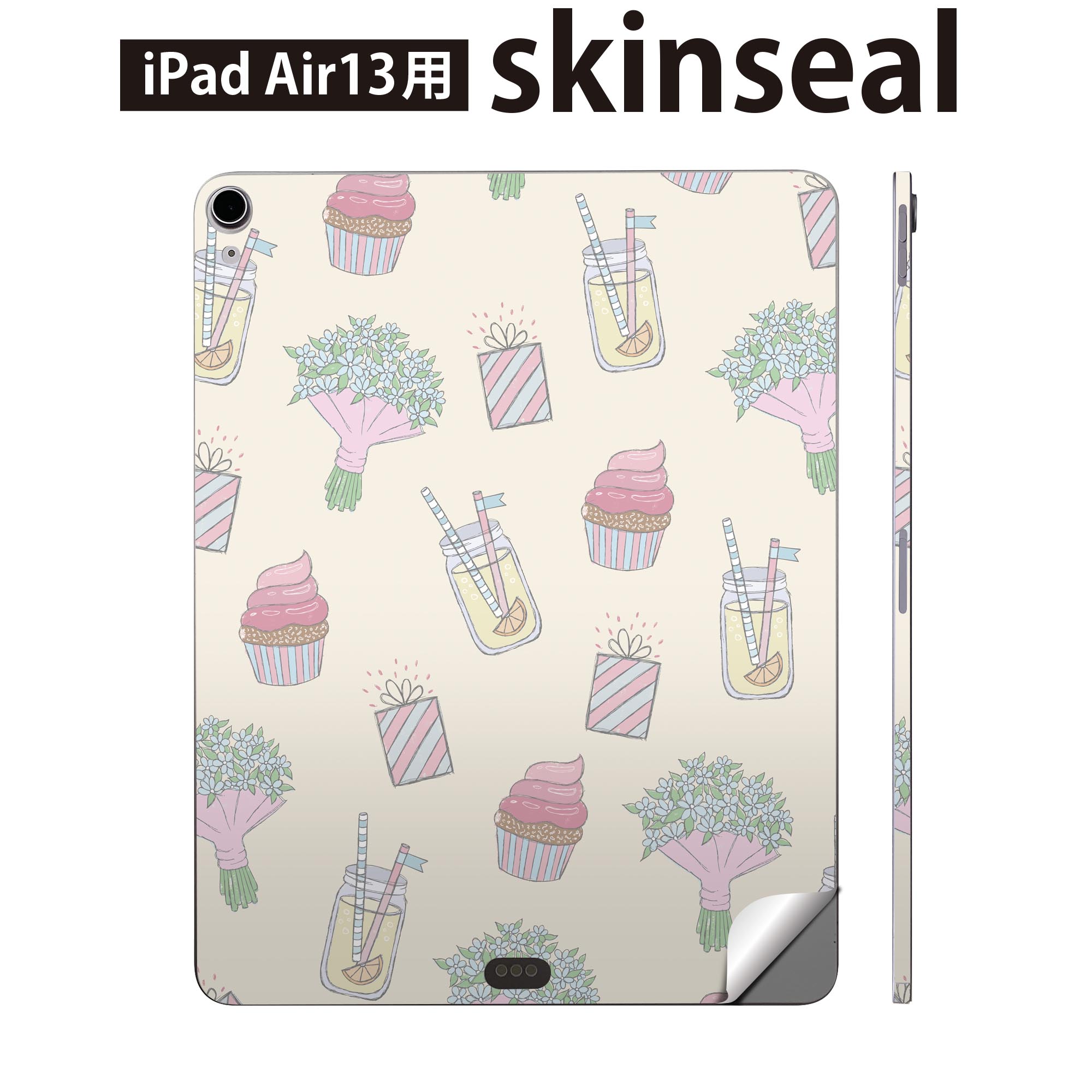 商品特徴・貼るだけでおしゃれに簡単着せ替え、iPadair 13 全面デザインスキンシール！・高精細プリントで写真と遜色がない仕上がり！・ちょっとしたすり傷から端末を保護！・「裸で持つ派」の人にはもちろん、お手持ちのクリアケース付けてもOK...