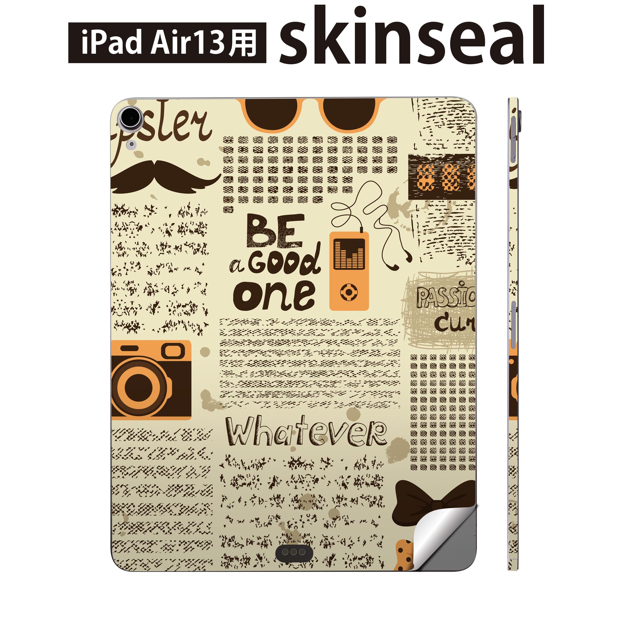 商品特徴・貼るだけでおしゃれに簡単着せ替え、iPadair 13 全面デザインスキンシール！・高精細プリントで写真と遜色がない仕上がり！・ちょっとしたすり傷から端末を保護！・「裸で持つ派」の人にはもちろん、お手持ちのクリアケース付けてもOK...