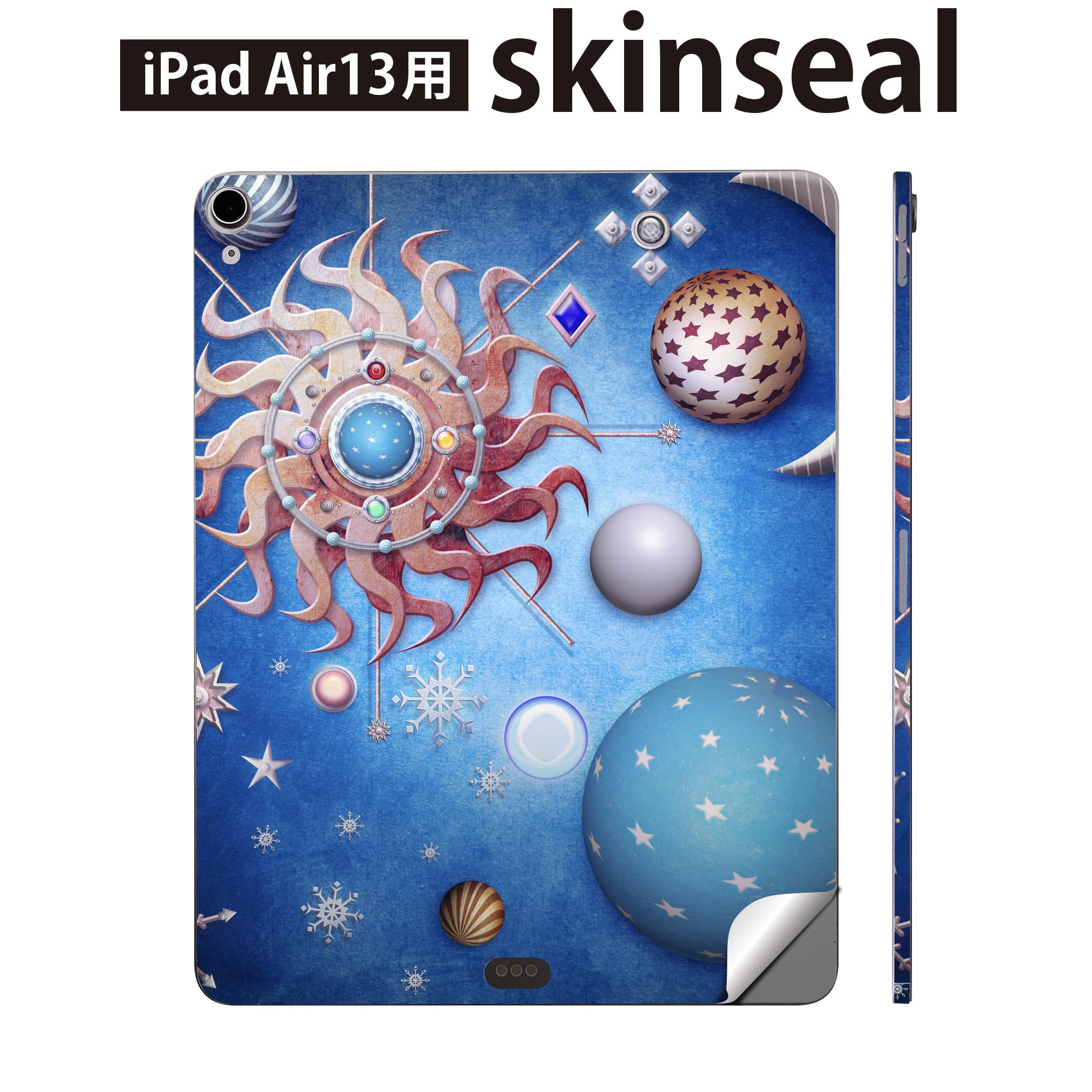 商品特徴・貼るだけでおしゃれに簡単着せ替え、iPadair 13 全面デザインスキンシール！・高精細プリントで写真と遜色がない仕上がり！・ちょっとしたすり傷から端末を保護！・「裸で持つ派」の人にはもちろん、お手持ちのクリアケース付けてもOK...