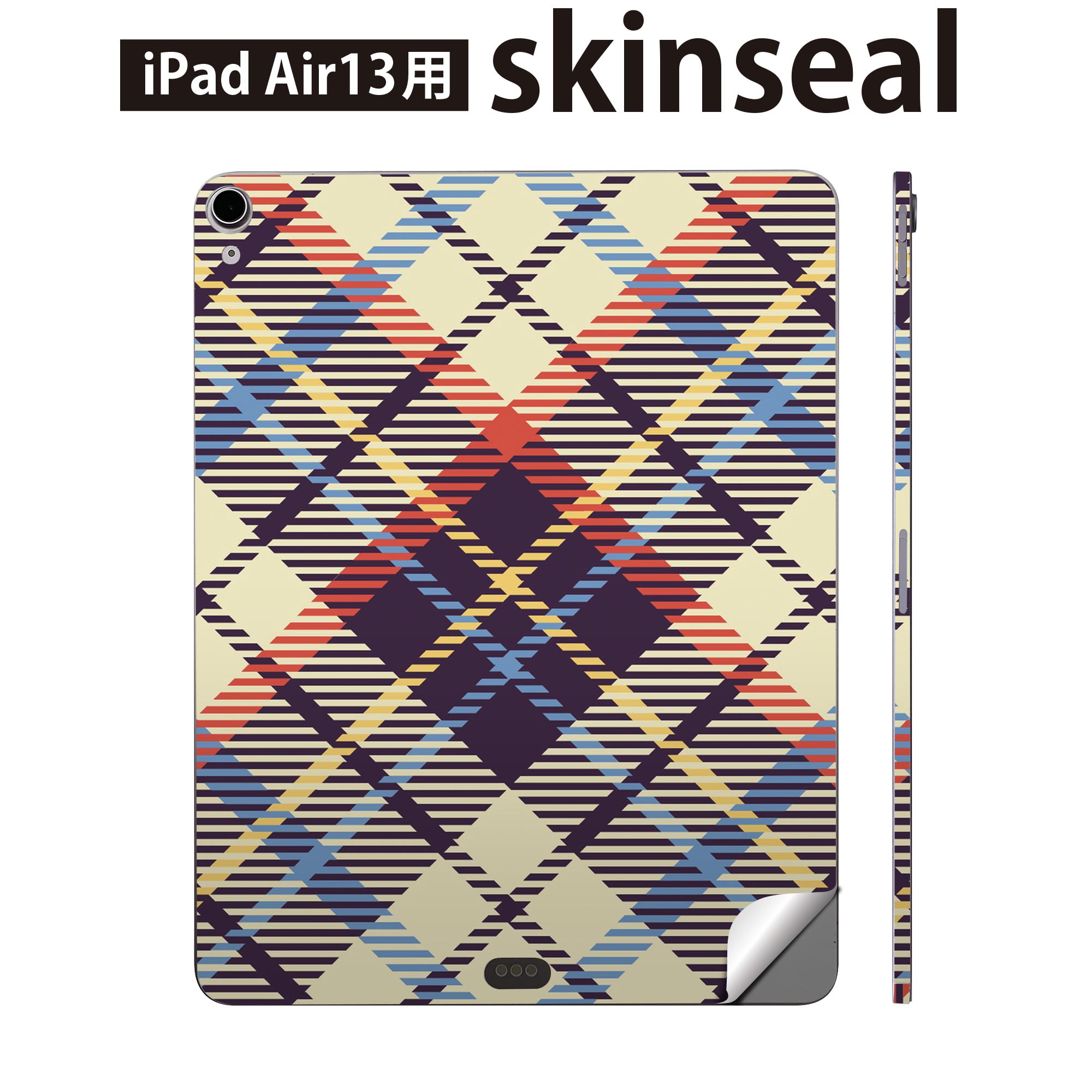 商品特徴・貼るだけでおしゃれに簡単着せ替え、iPadair 13 全面デザインスキンシール！・高精細プリントで写真と遜色がない仕上がり！・ちょっとしたすり傷から端末を保護！・「裸で持つ派」の人にはもちろん、お手持ちのクリアケース付けてもOK...
