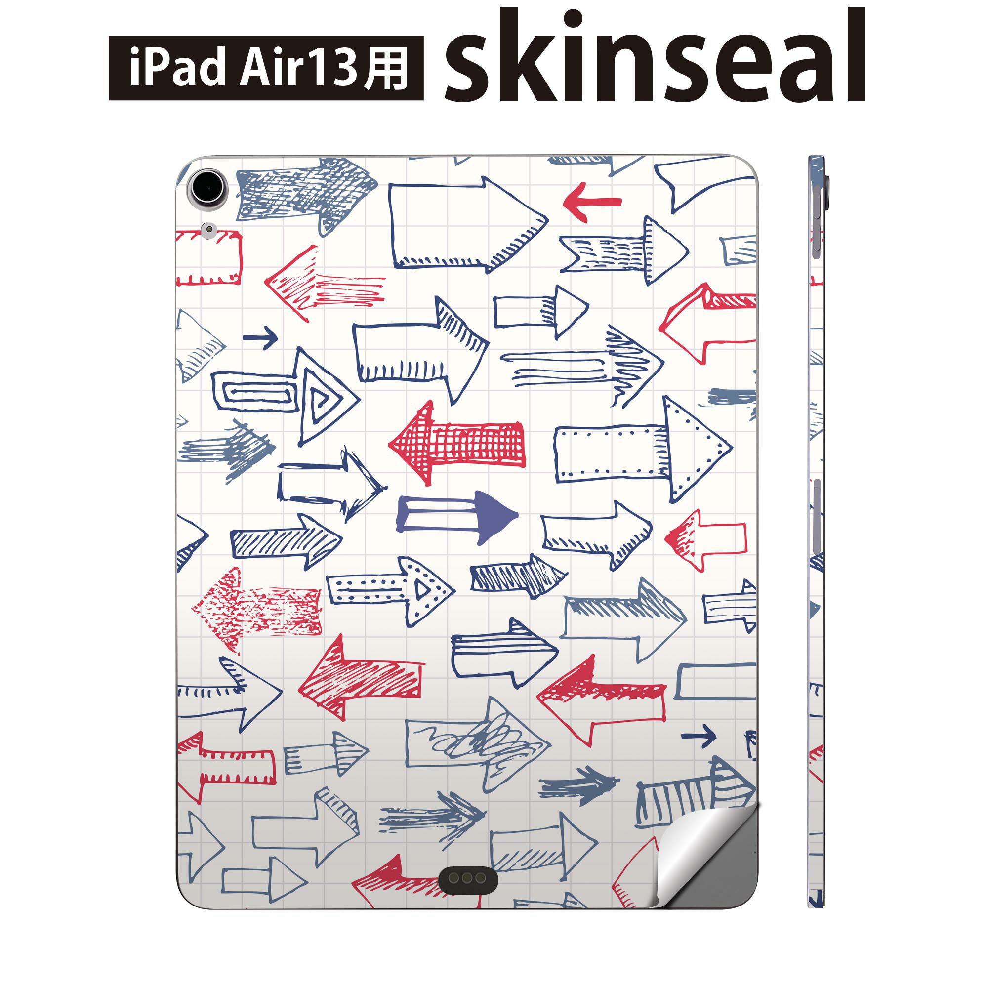 商品特徴・貼るだけでおしゃれに簡単着せ替え、iPadair 13 全面デザインスキンシール！・高精細プリントで写真と遜色がない仕上がり！・ちょっとしたすり傷から端末を保護！・「裸で持つ派」の人にはもちろん、お手持ちのクリアケース付けてもOK...