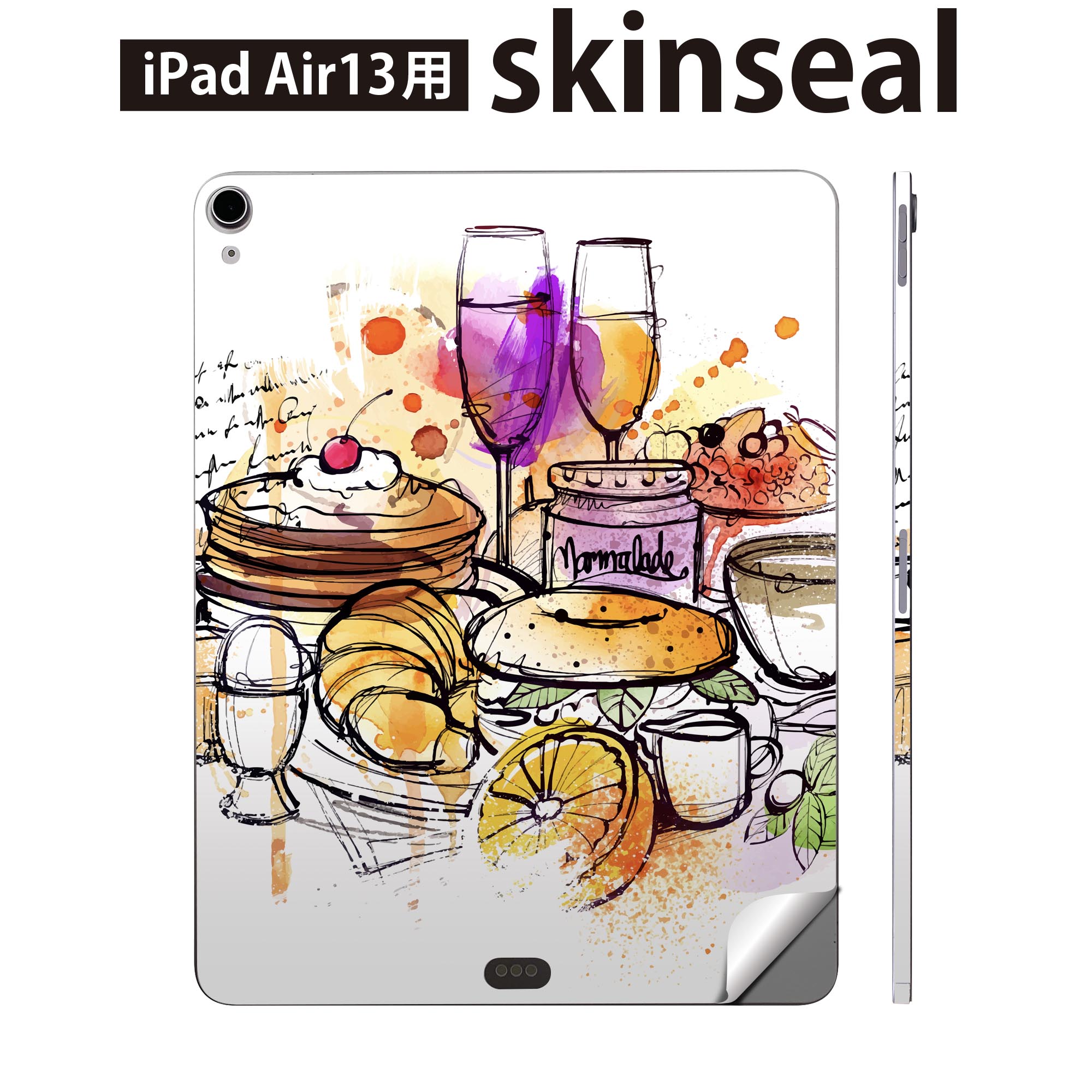 商品特徴・貼るだけでおしゃれに簡単着せ替え、iPadair 13 全面デザインスキンシール！・高精細プリントで写真と遜色がない仕上がり！・ちょっとしたすり傷から端末を保護！・「裸で持つ派」の人にはもちろん、お手持ちのクリアケース付けてもOK...