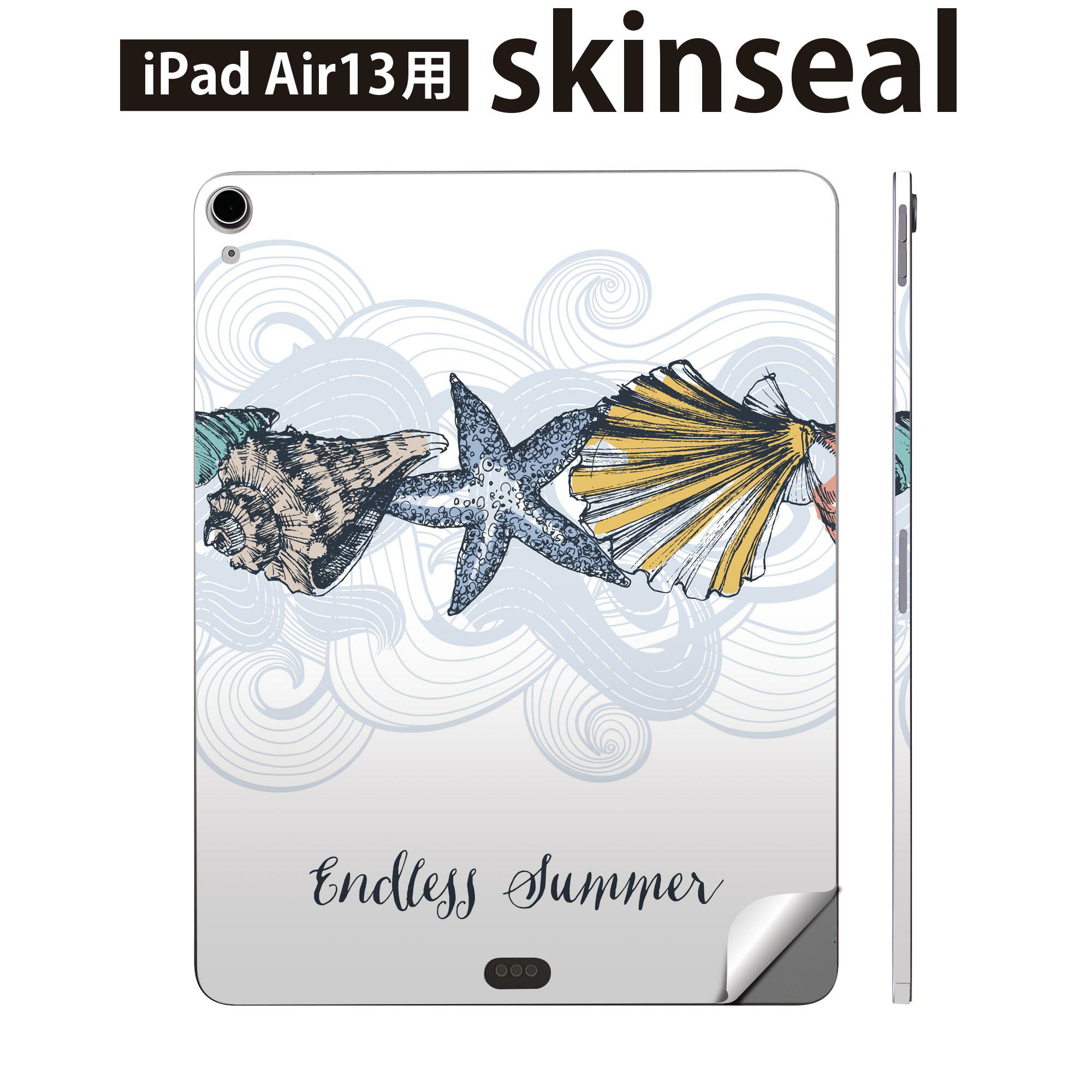 商品特徴・貼るだけでおしゃれに簡単着せ替え、iPadair 13 全面デザインスキンシール！・高精細プリントで写真と遜色がない仕上がり！・ちょっとしたすり傷から端末を保護！・「裸で持つ派」の人にはもちろん、お手持ちのクリアケース付けてもOK...