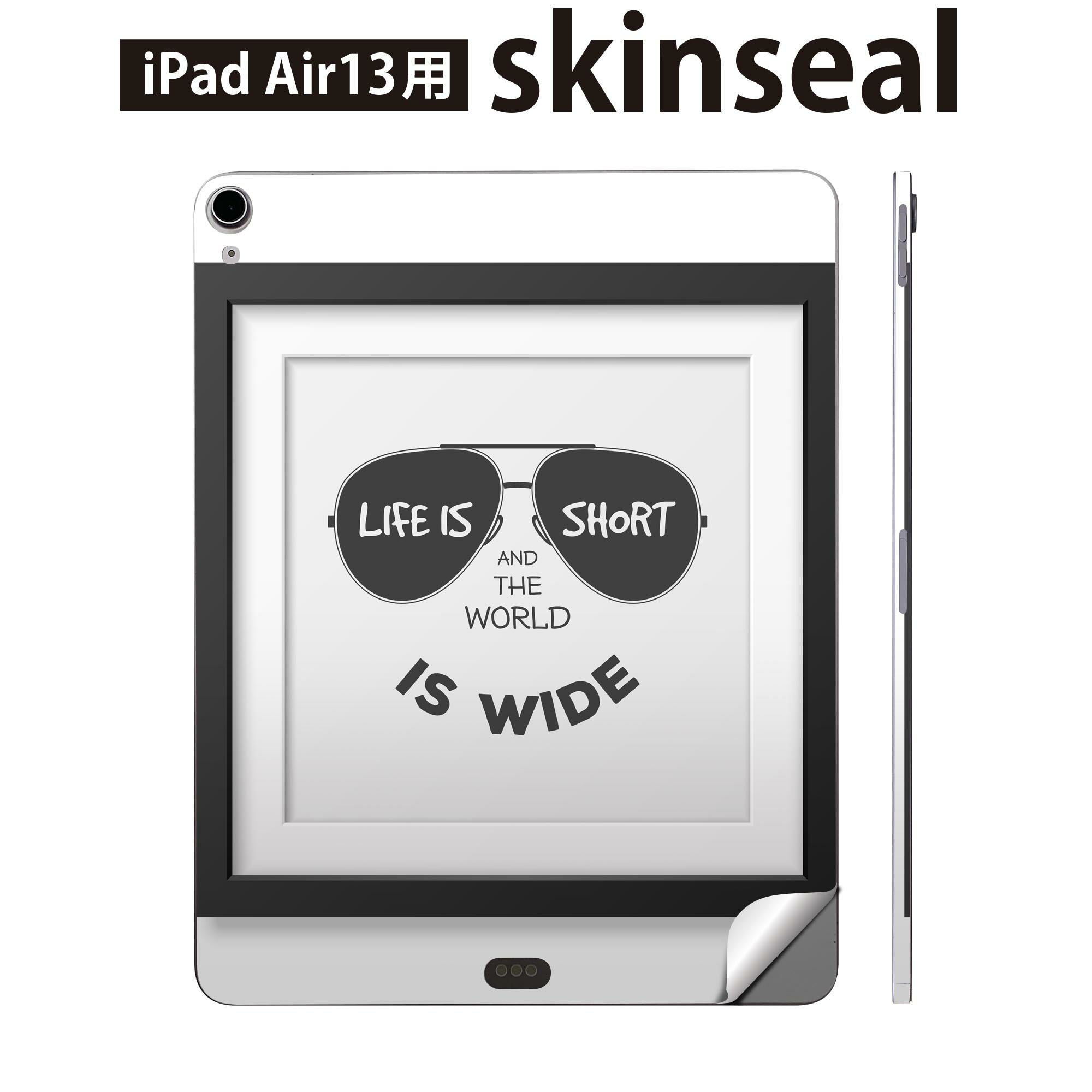 商品特徴・貼るだけでおしゃれに簡単着せ替え、iPadair 13 全面デザインスキンシール！・高精細プリントで写真と遜色がない仕上がり！・ちょっとしたすり傷から端末を保護！・「裸で持つ派」の人にはもちろん、お手持ちのクリアケース付けてもOK...