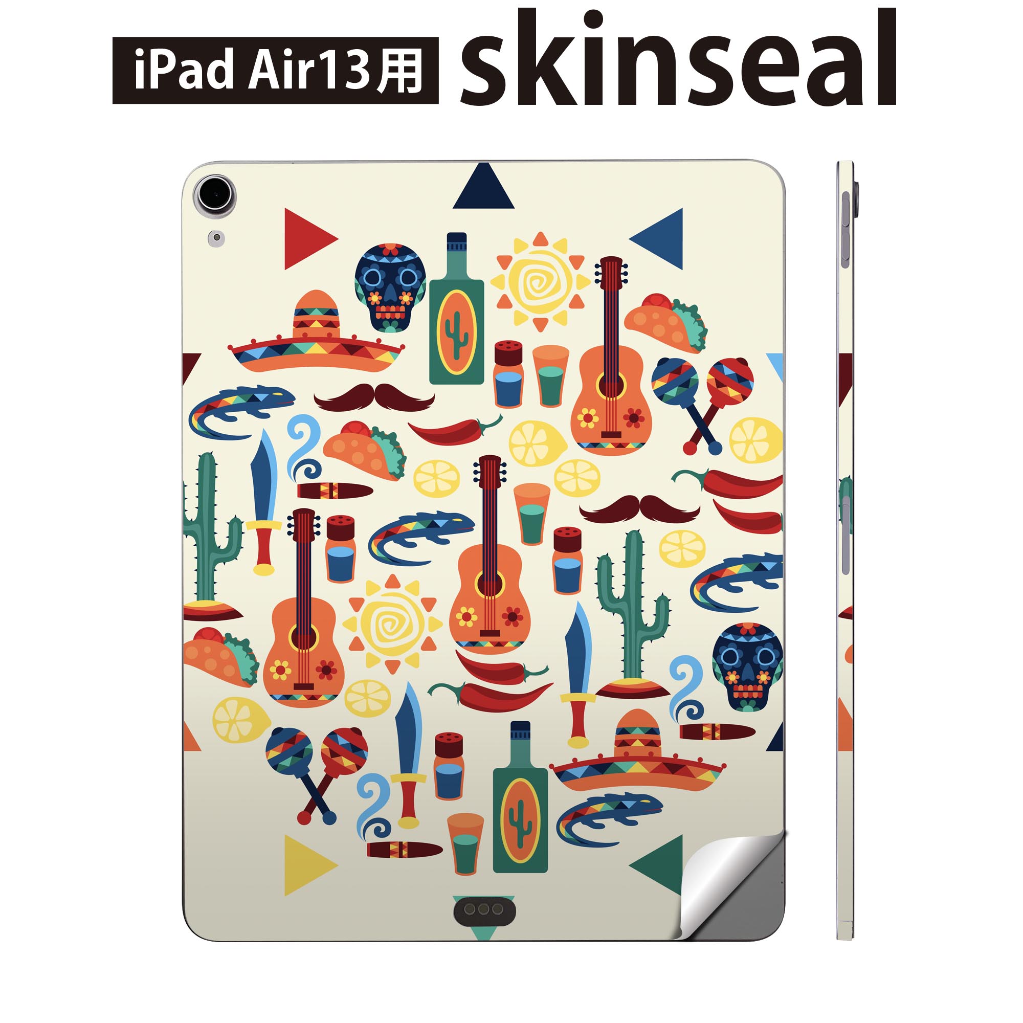 商品特徴・貼るだけでおしゃれに簡単着せ替え、iPadair 13 全面デザインスキンシール！・高精細プリントで写真と遜色がない仕上がり！・ちょっとしたすり傷から端末を保護！・「裸で持つ派」の人にはもちろん、お手持ちのクリアケース付けてもOK...