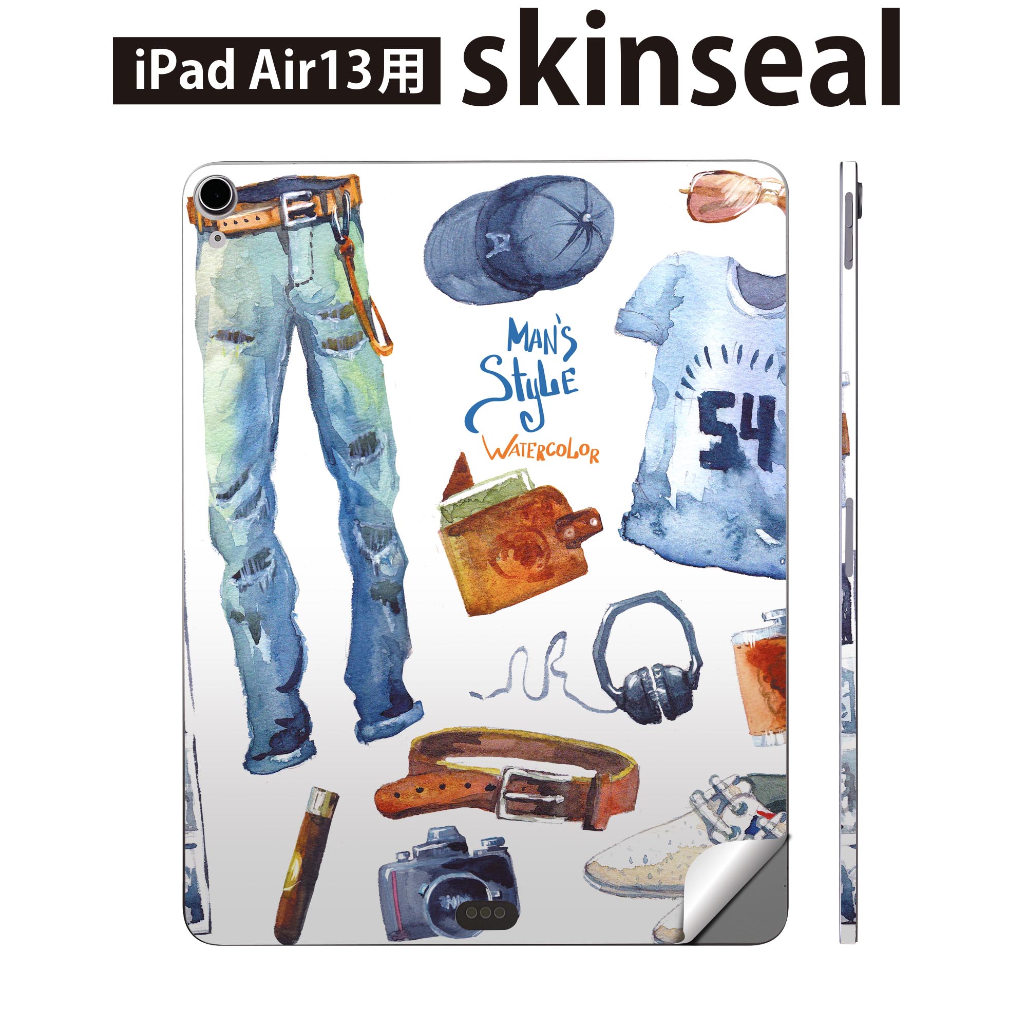 商品特徴・貼るだけでおしゃれに簡単着せ替え、iPadair 13 全面デザインスキンシール！・高精細プリントで写真と遜色がない仕上がり！・ちょっとしたすり傷から端末を保護！・「裸で持つ派」の人にはもちろん、お手持ちのクリアケース付けてもOK...
