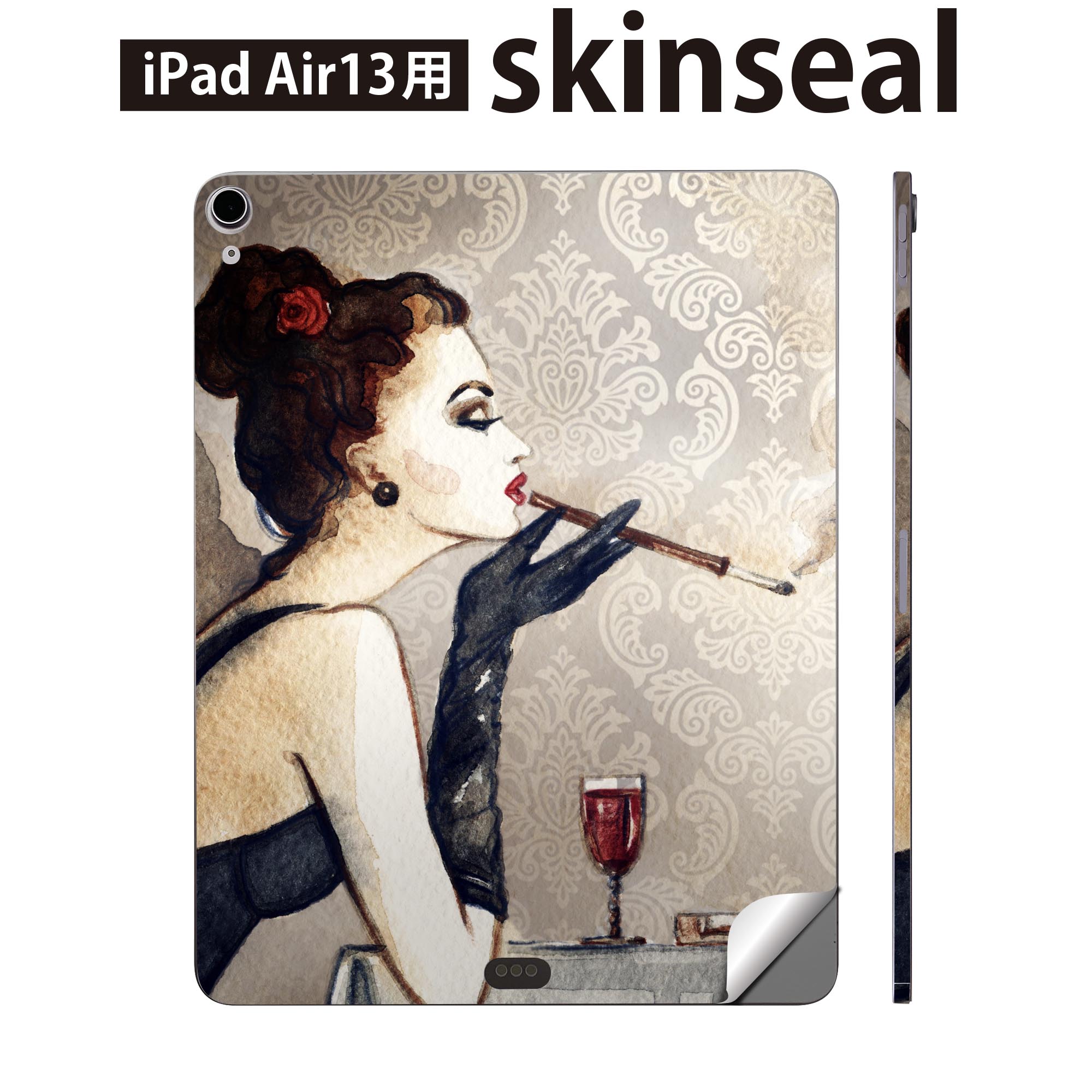 商品特徴・貼るだけでおしゃれに簡単着せ替え、iPadair 13 全面デザインスキンシール！・高精細プリントで写真と遜色がない仕上がり！・ちょっとしたすり傷から端末を保護！・「裸で持つ派」の人にはもちろん、お手持ちのクリアケース付けてもOK...