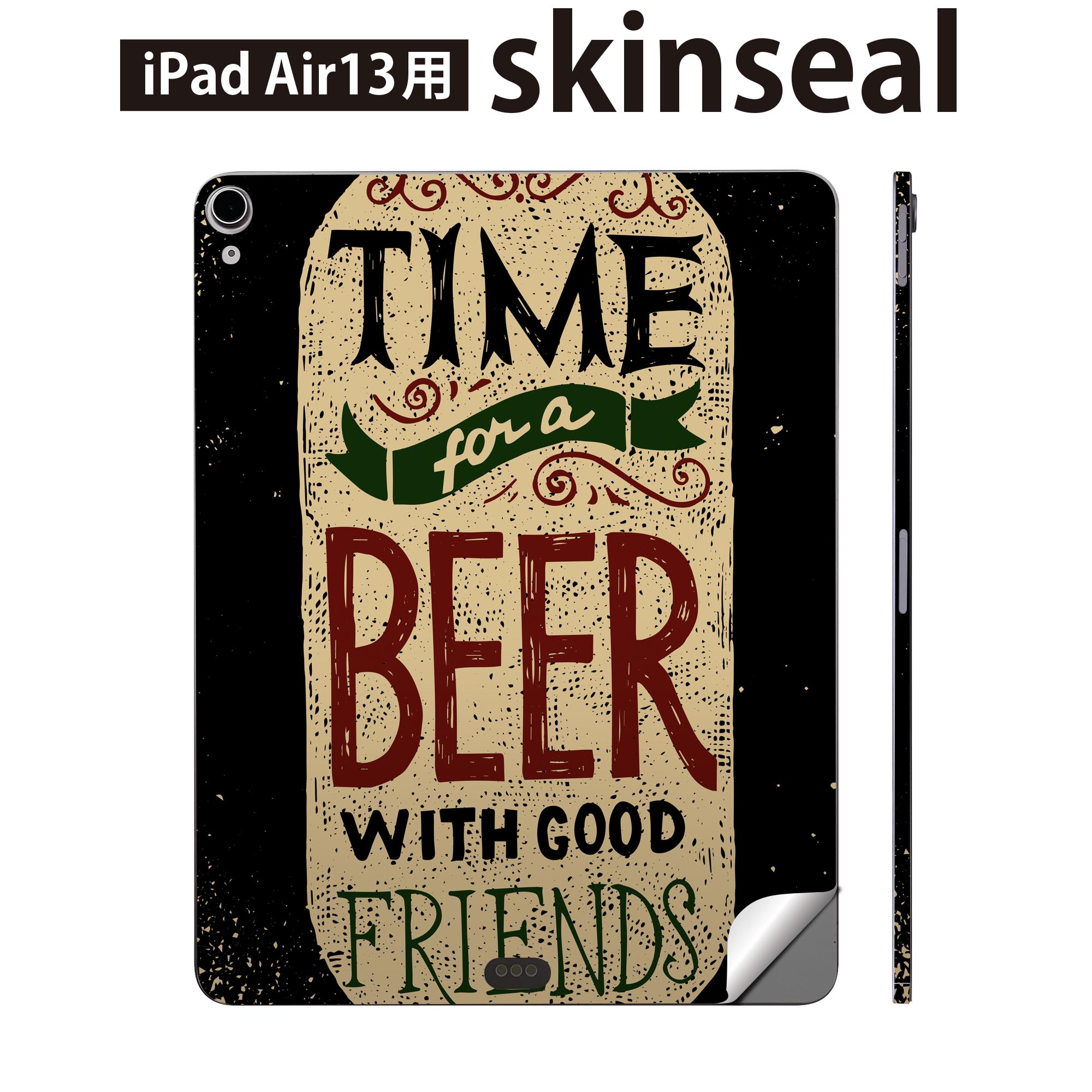 商品特徴・貼るだけでおしゃれに簡単着せ替え、iPadair 13 全面デザインスキンシール！・高精細プリントで写真と遜色がない仕上がり！・ちょっとしたすり傷から端末を保護！・「裸で持つ派」の人にはもちろん、お手持ちのクリアケース付けてもOK...
