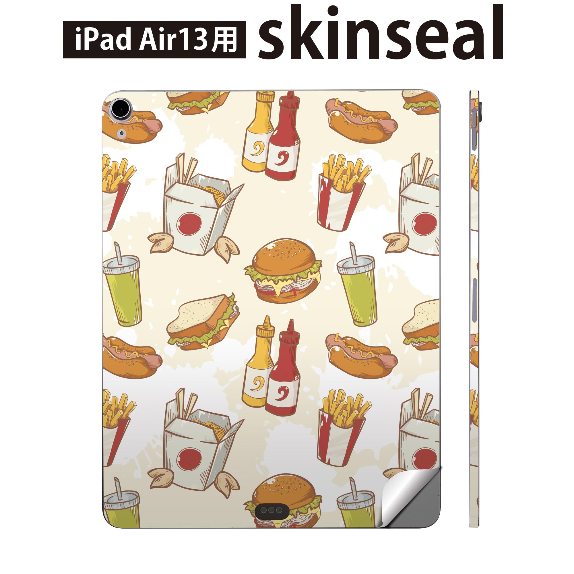 商品特徴・貼るだけでおしゃれに簡単着せ替え、iPadair 13 全面デザインスキンシール！・高精細プリントで写真と遜色がない仕上がり！・ちょっとしたすり傷から端末を保護！・「裸で持つ派」の人にはもちろん、お手持ちのクリアケース付けてもOK...