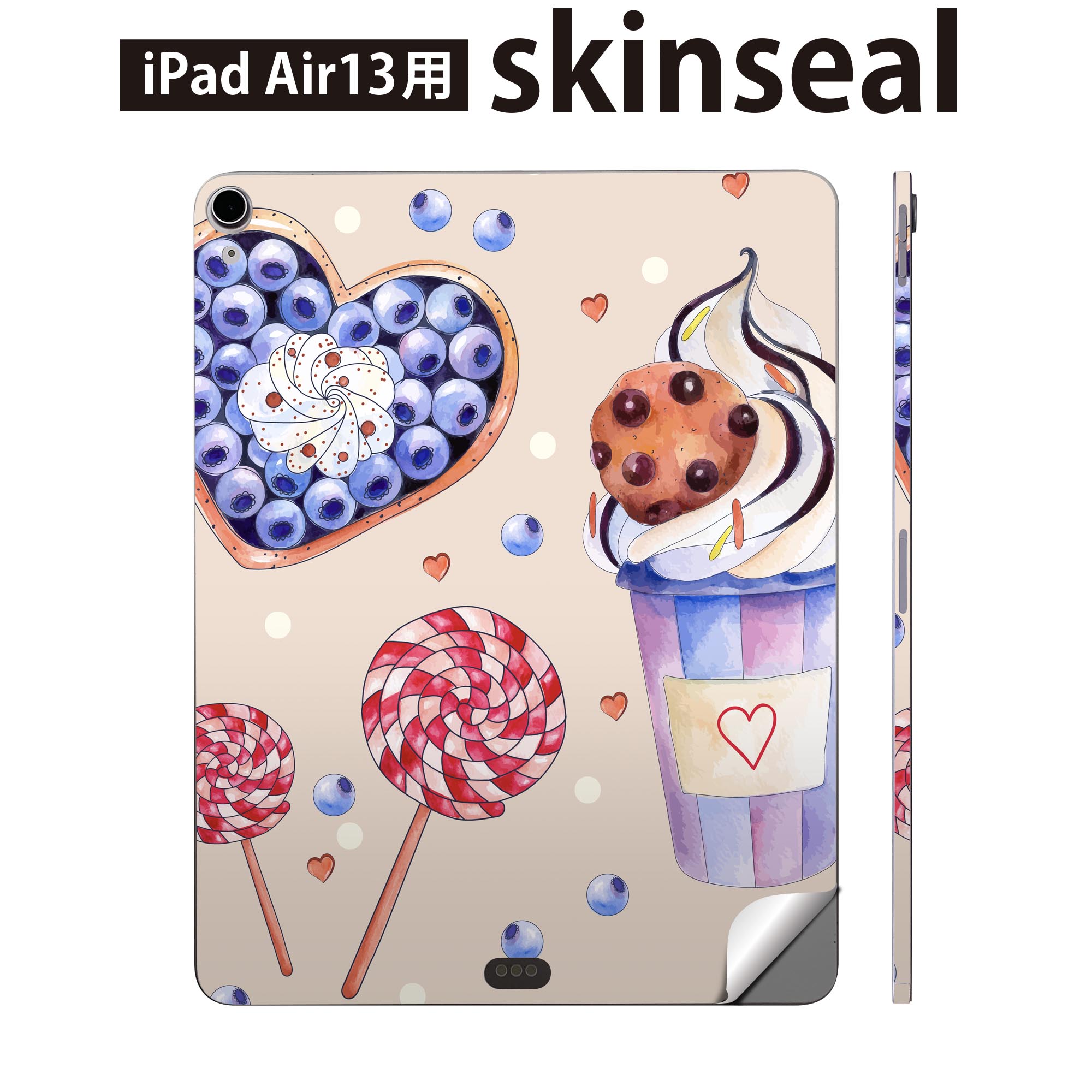 商品特徴・貼るだけでおしゃれに簡単着せ替え、iPadair 13 全面デザインスキンシール！・高精細プリントで写真と遜色がない仕上がり！・ちょっとしたすり傷から端末を保護！・「裸で持つ派」の人にはもちろん、お手持ちのクリアケース付けてもOK...