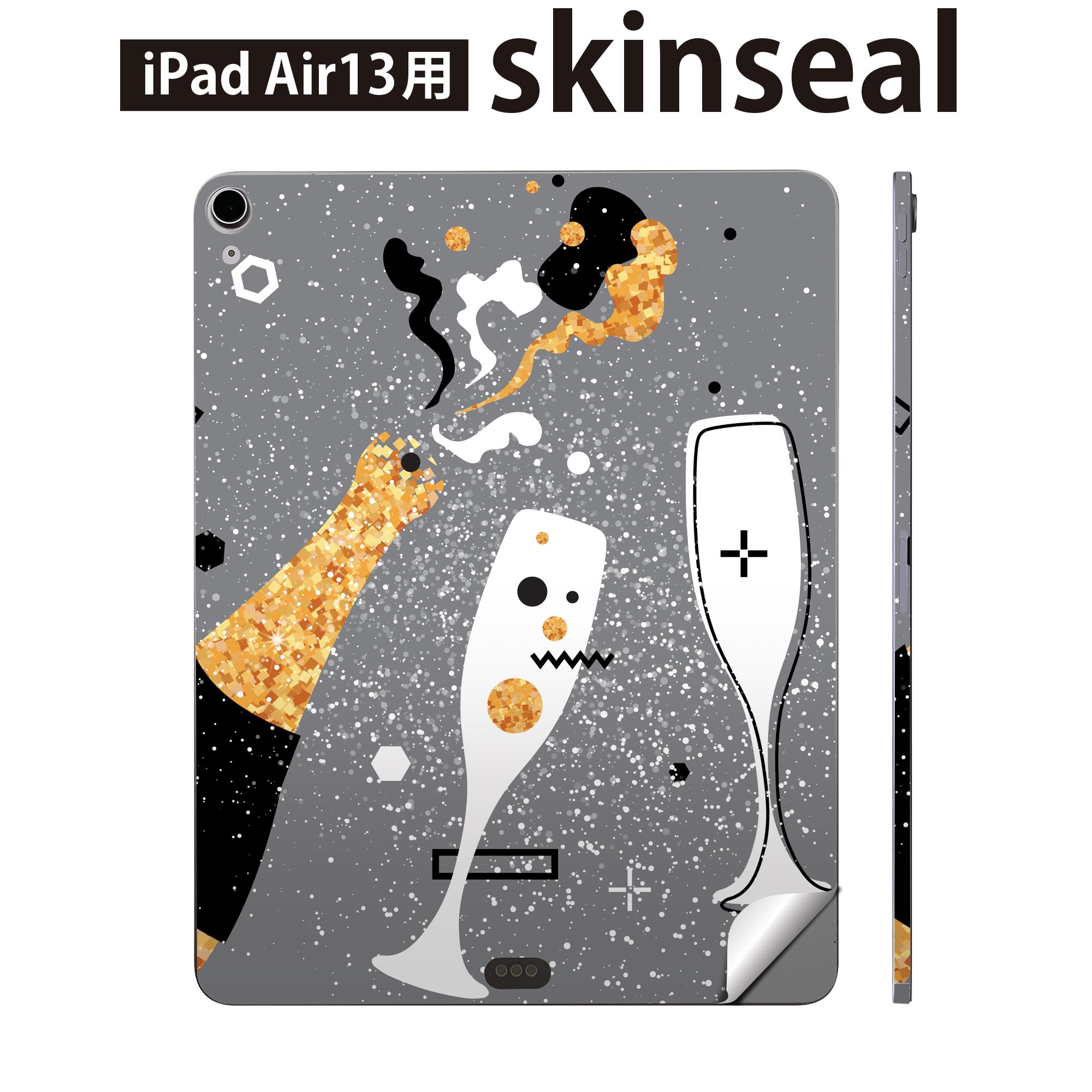 商品特徴・貼るだけでおしゃれに簡単着せ替え、iPadair 13 全面デザインスキンシール！・高精細プリントで写真と遜色がない仕上がり！・ちょっとしたすり傷から端末を保護！・「裸で持つ派」の人にはもちろん、お手持ちのクリアケース付けてもOK...