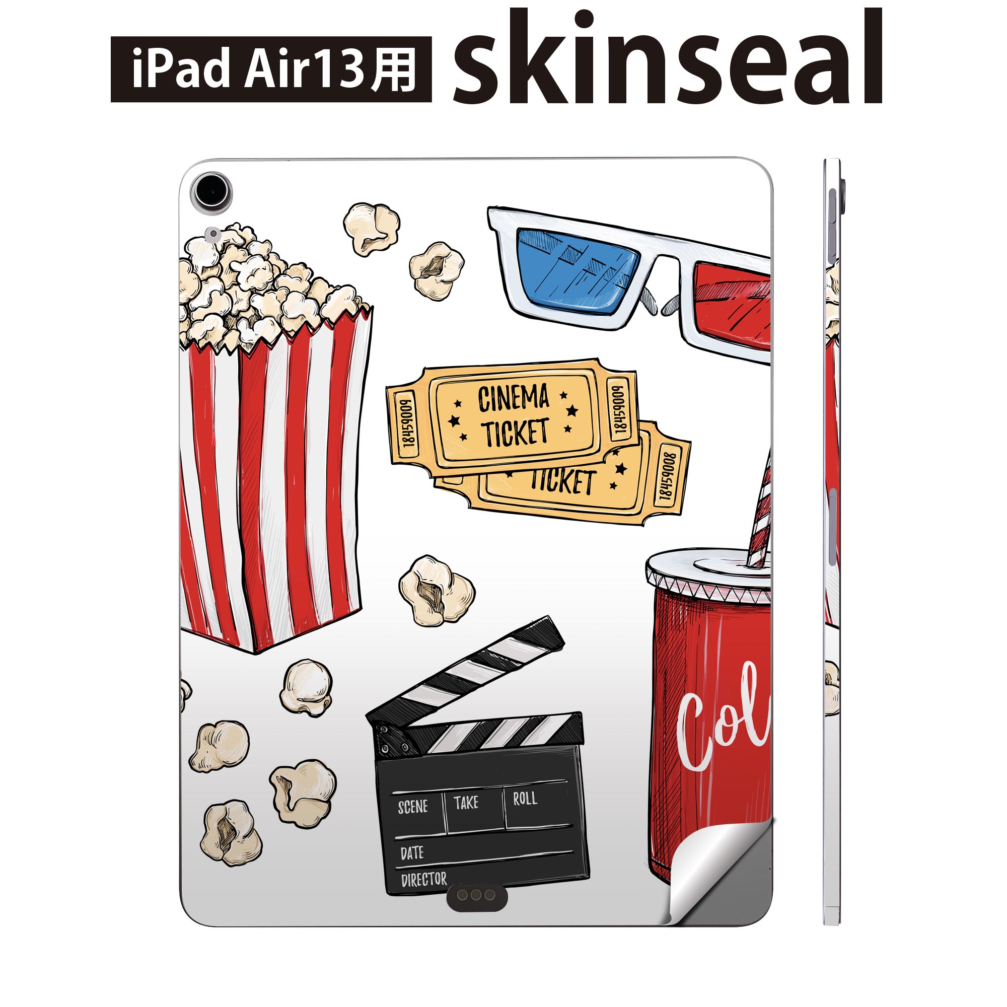 商品特徴・貼るだけでおしゃれに簡単着せ替え、iPadair 13 全面デザインスキンシール！・高精細プリントで写真と遜色がない仕上がり！・ちょっとしたすり傷から端末を保護！・「裸で持つ派」の人にはもちろん、お手持ちのクリアケース付けてもOK...