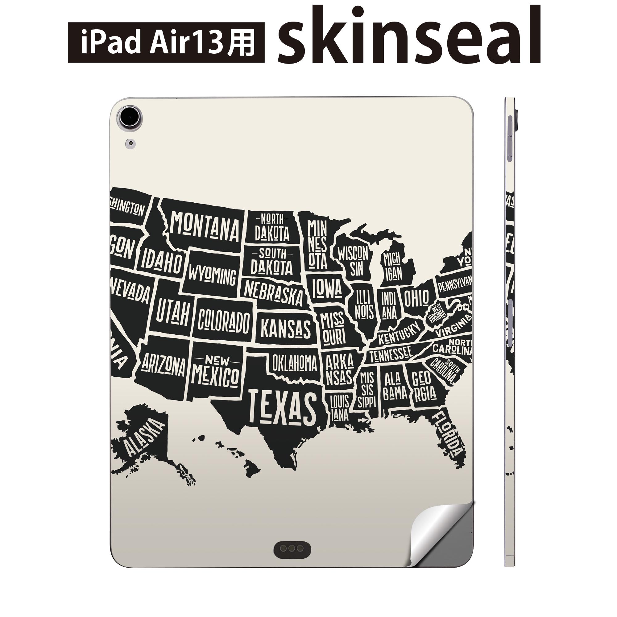 商品特徴・貼るだけでおしゃれに簡単着せ替え、iPadair 13 全面デザインスキンシール！・高精細プリントで写真と遜色がない仕上がり！・ちょっとしたすり傷から端末を保護！・「裸で持つ派」の人にはもちろん、お手持ちのクリアケース付けてもOK...