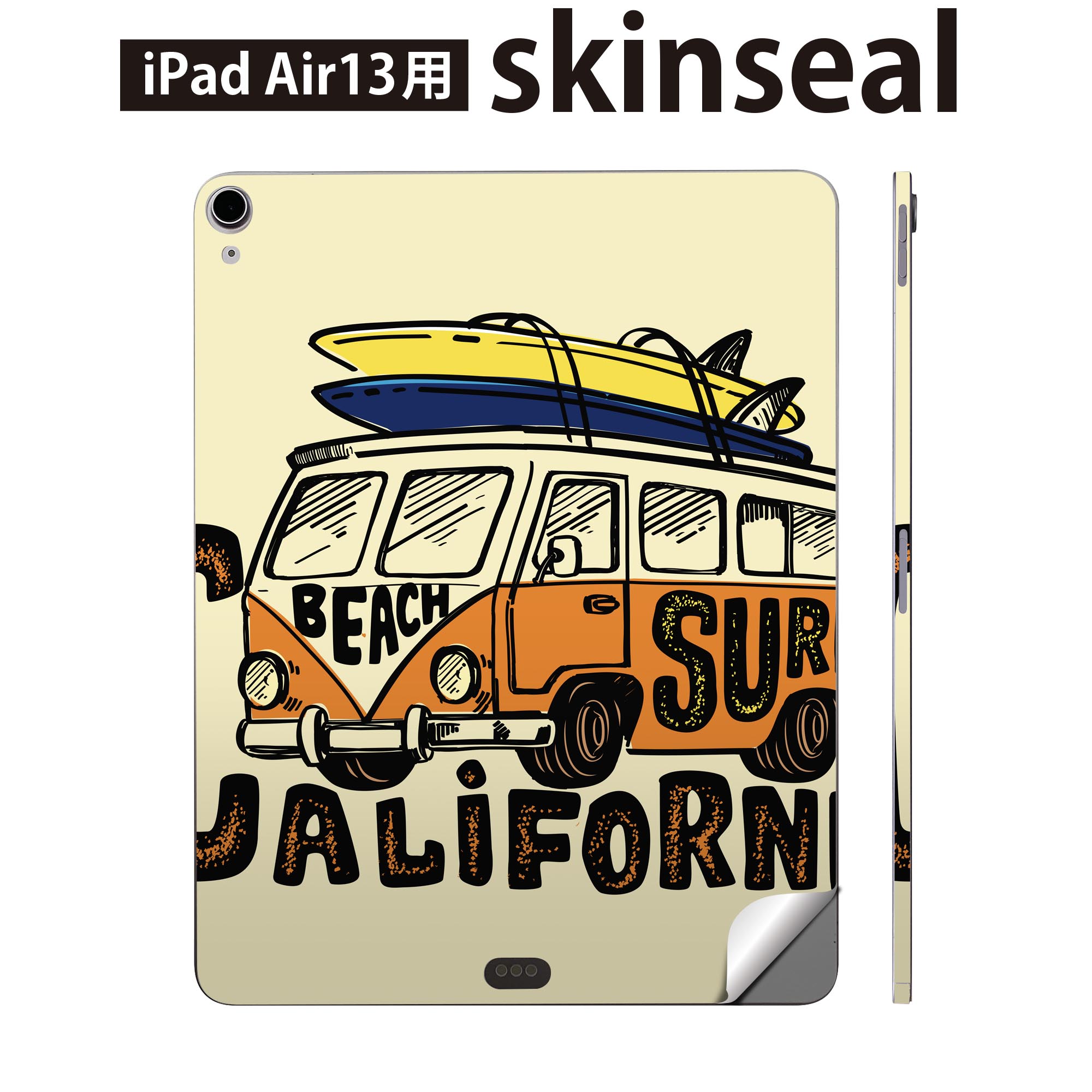 商品特徴・貼るだけでおしゃれに簡単着せ替え、iPadair 13 全面デザインスキンシール！・高精細プリントで写真と遜色がない仕上がり！・ちょっとしたすり傷から端末を保護！・「裸で持つ派」の人にはもちろん、お手持ちのクリアケース付けてもOK...