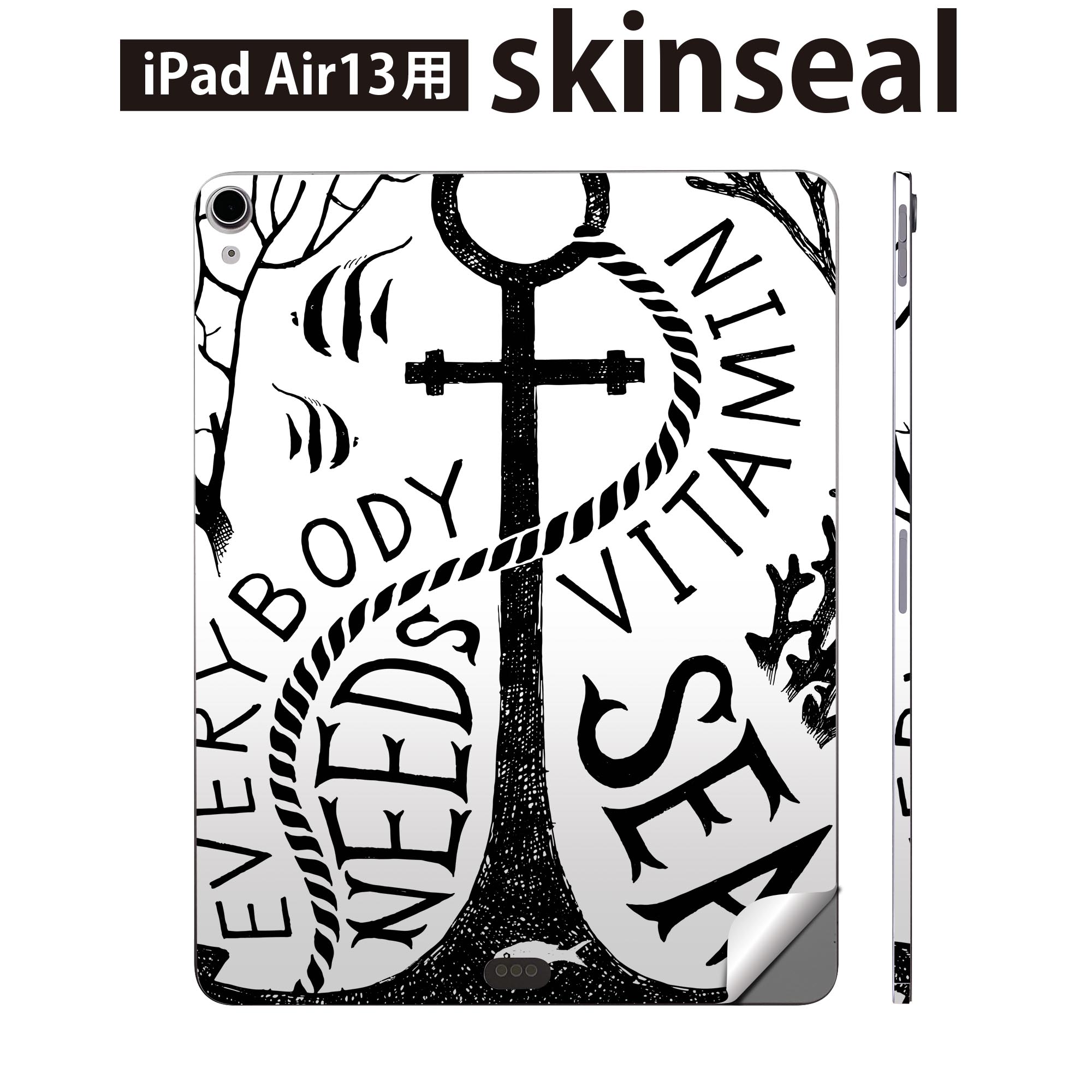 商品特徴・貼るだけでおしゃれに簡単着せ替え、iPadair 13 全面デザインスキンシール！・高精細プリントで写真と遜色がない仕上がり！・ちょっとしたすり傷から端末を保護！・「裸で持つ派」の人にはもちろん、お手持ちのクリアケース付けてもOK...