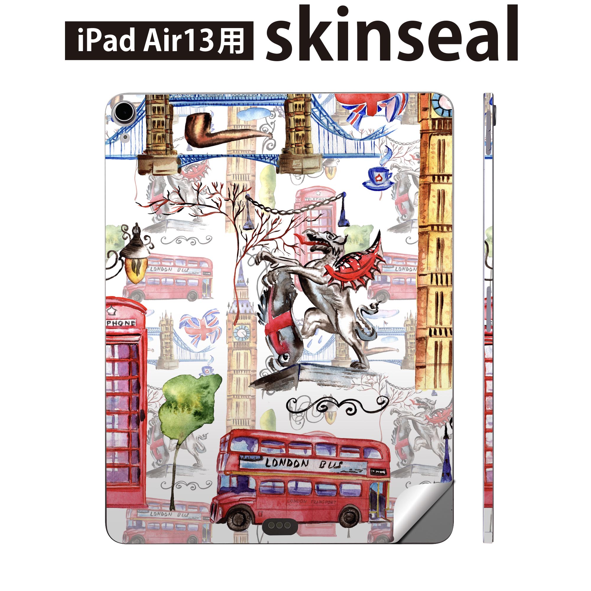 商品特徴・貼るだけでおしゃれに簡単着せ替え、iPadair 13 全面デザインスキンシール！・高精細プリントで写真と遜色がない仕上がり！・ちょっとしたすり傷から端末を保護！・「裸で持つ派」の人にはもちろん、お手持ちのクリアケース付けてもOK...